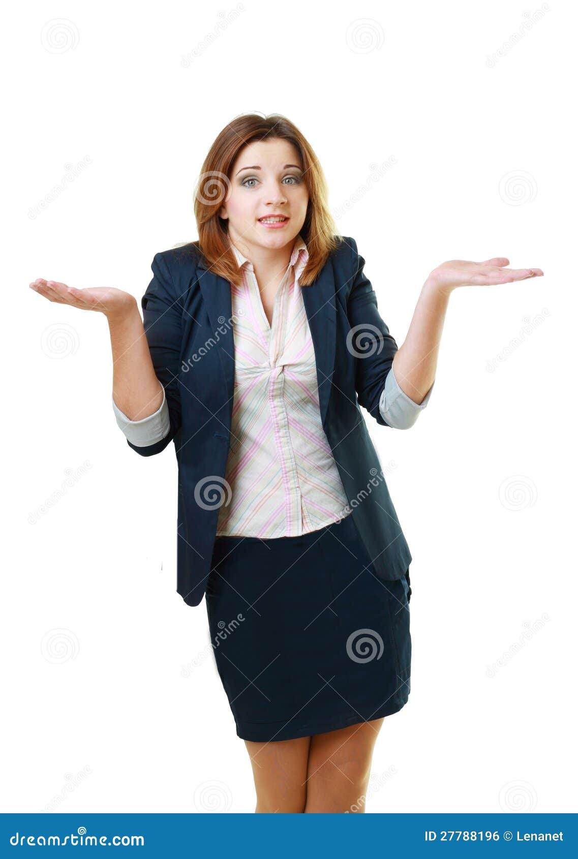 Beautiful Unknowing Student Girl Stock Photo - Image of expressing ...