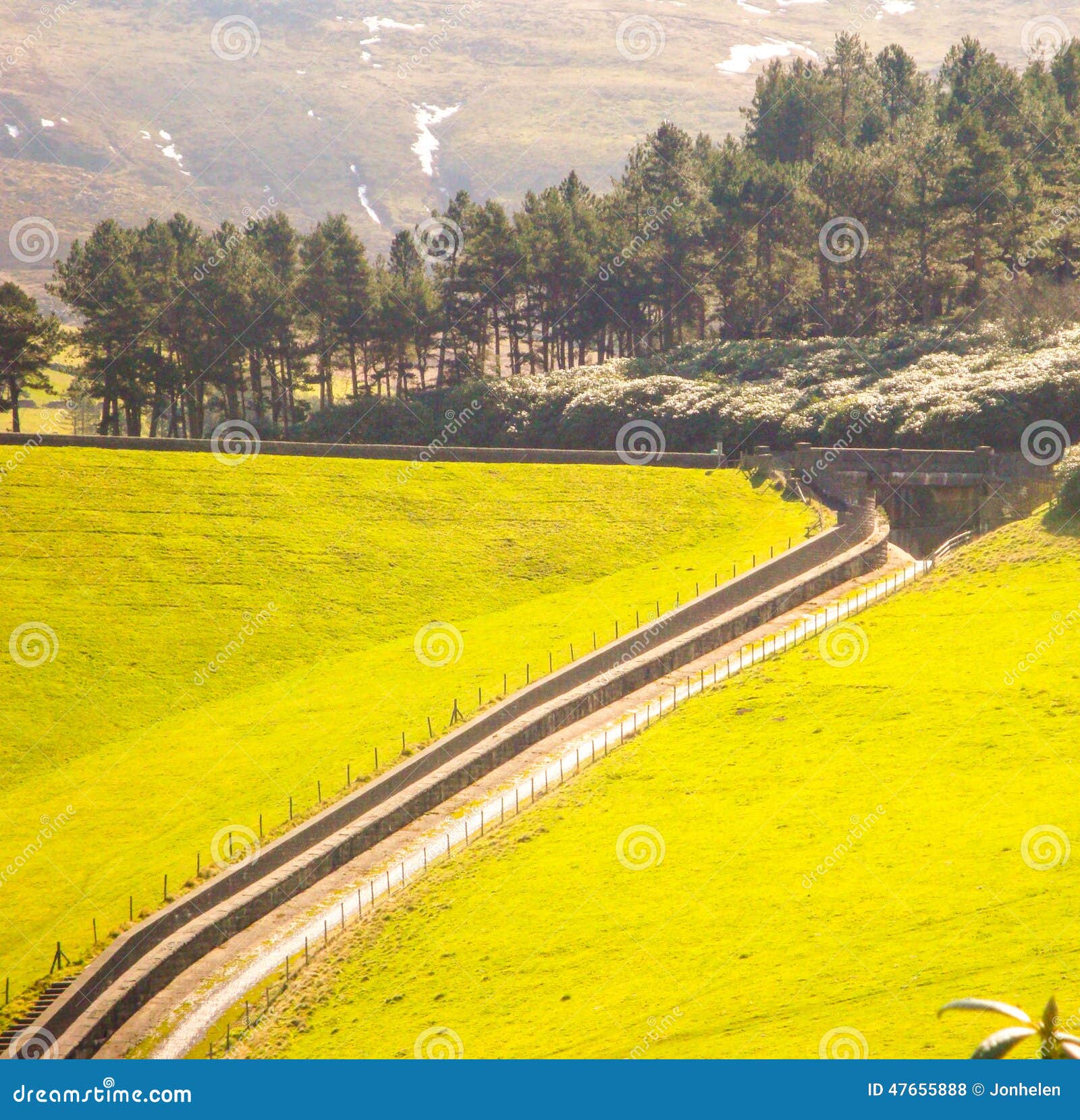 Beautiful Valley Scene stock photo. Image of glossop - 47655888