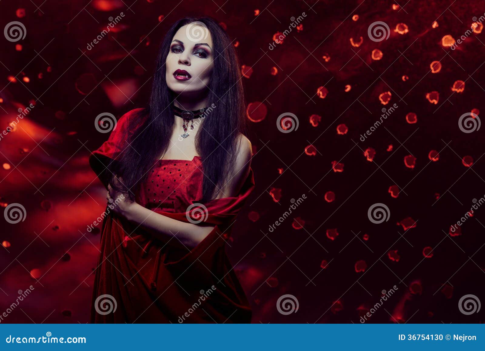 Beautiful vampire woman stock photo. Image of blood, monster - 36754130