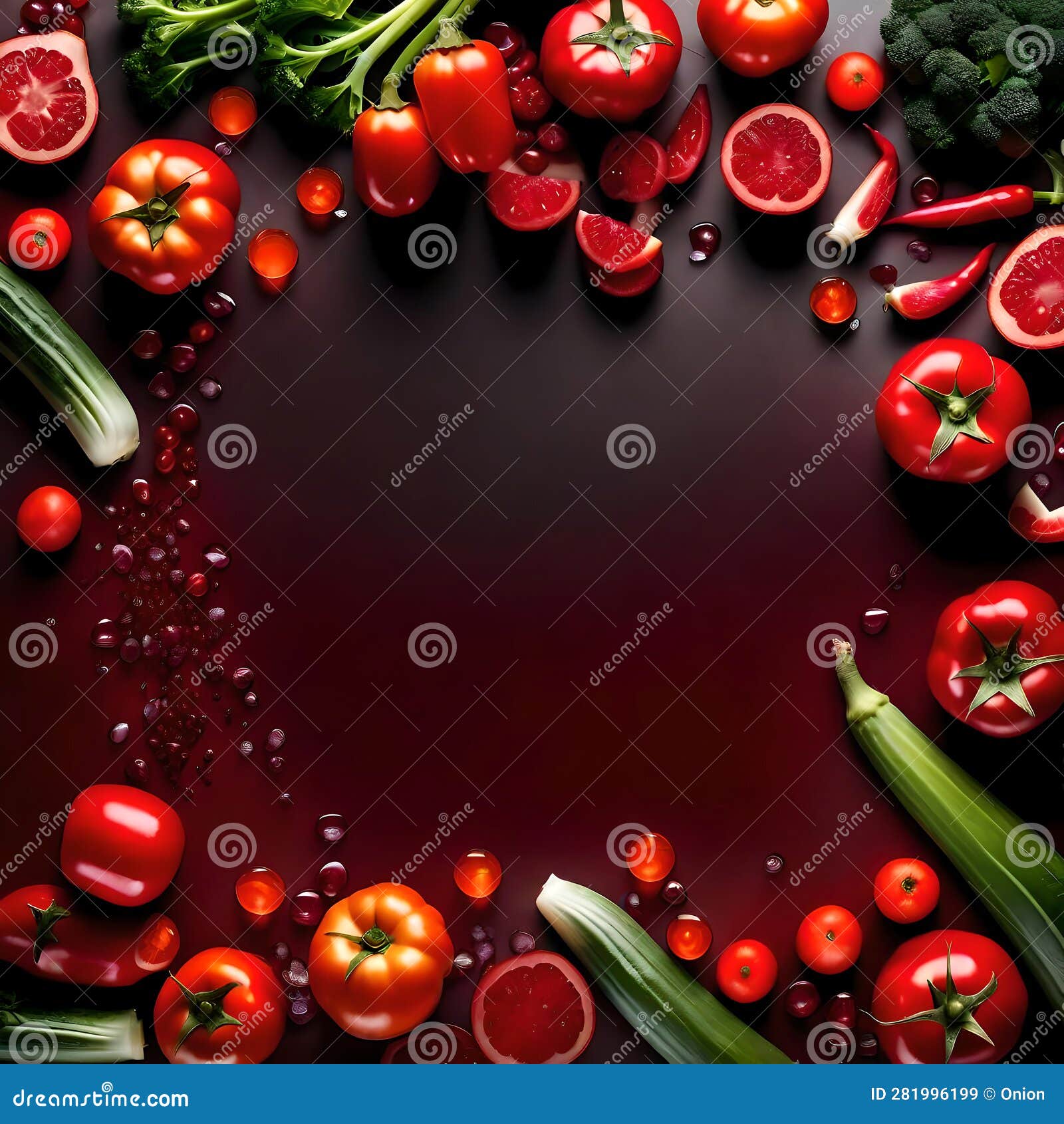 A Variety of Vegetables - Ai Generated Image Stock Illustration ...