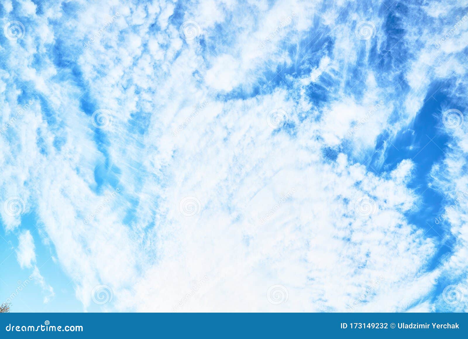 Beautiful Vast Blue Sky with Amazing Cloud Background Stock Photo ...