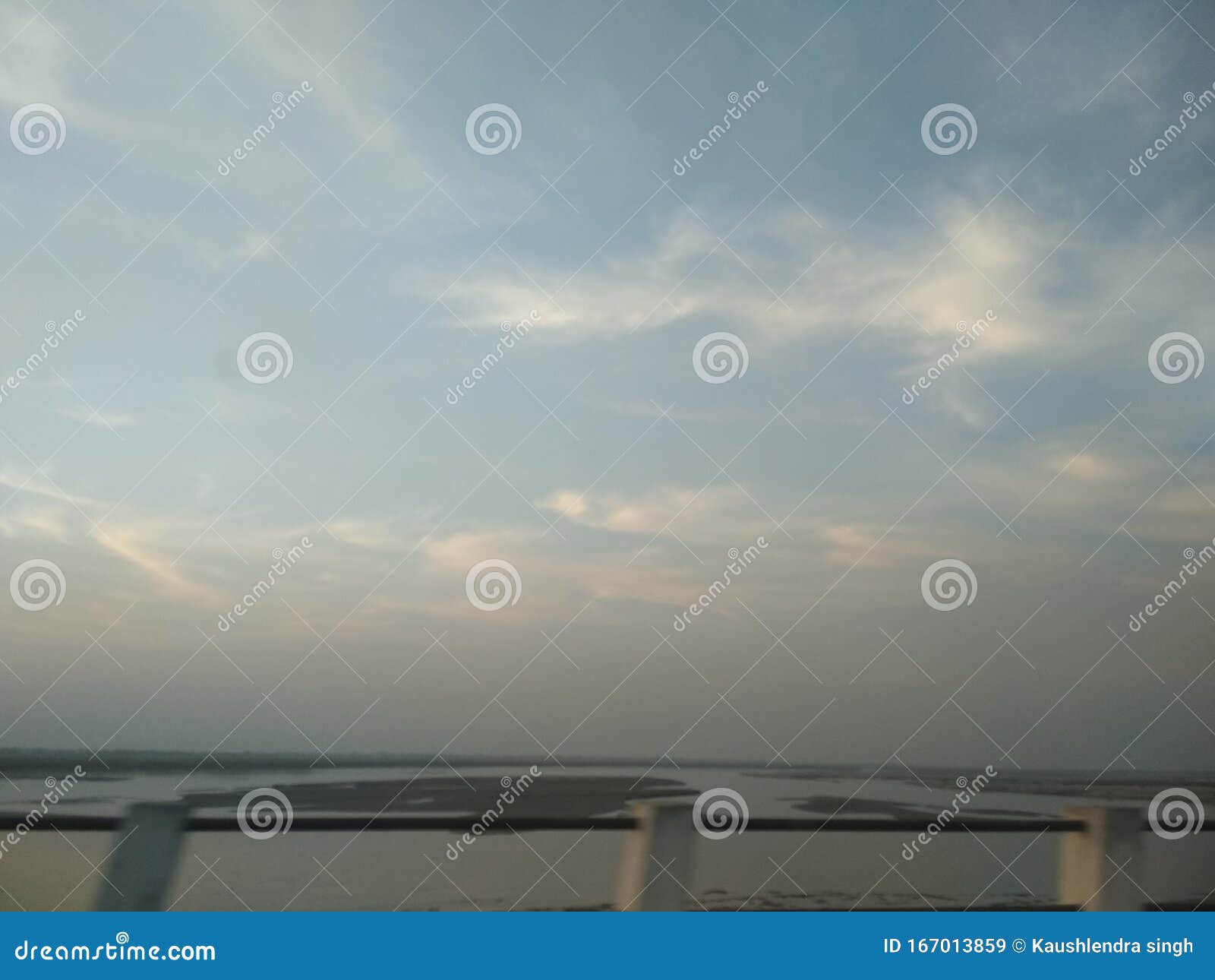 Vast River. The West River Of Vietnam. Sunset On The River. The Boats ...