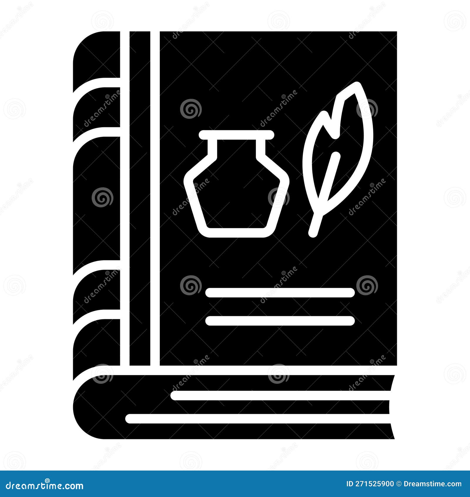 Beautiful Vector Design of History Book, Premium Icon Stock Vector ...