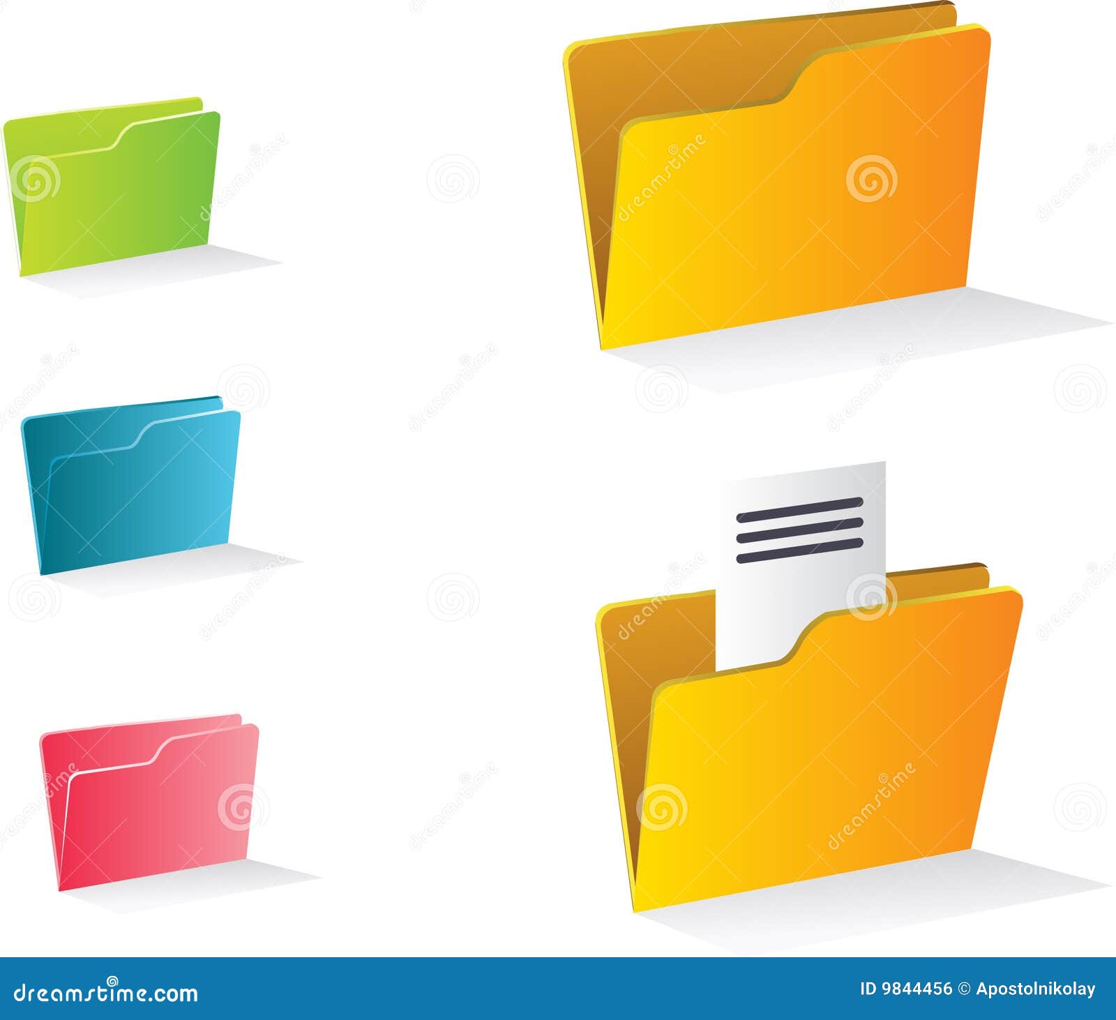Beautiful Vector Folders Stock Illustrations – 183 Beautiful Vector ...