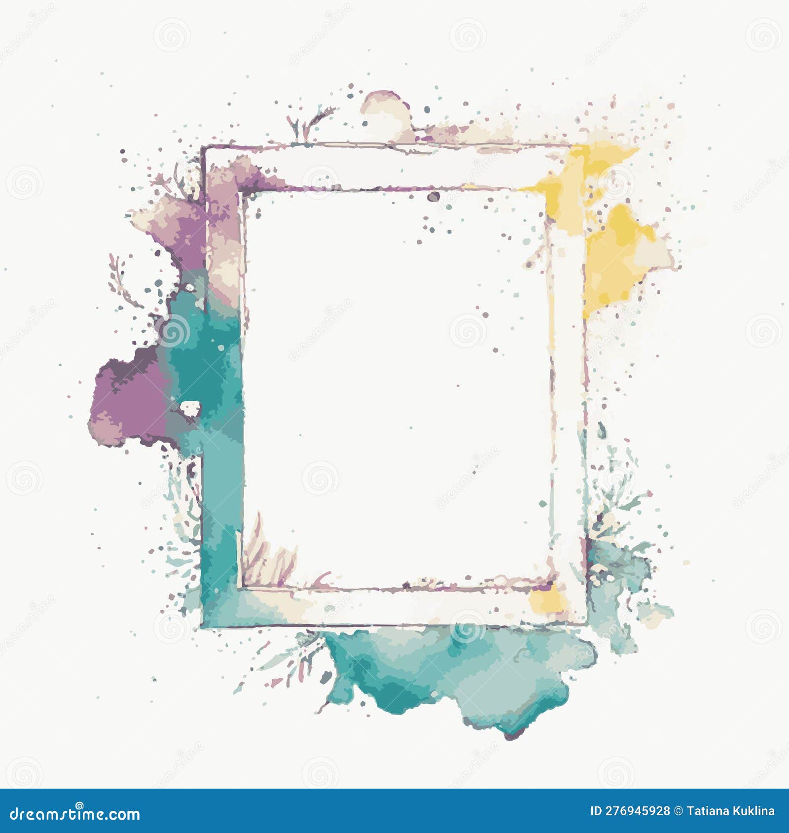 Beautiful Vector Illustration of a Vertical Frame with Abstract ...