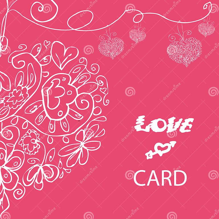 Beautiful vector love card stock illustration. Illustration of mothers ...