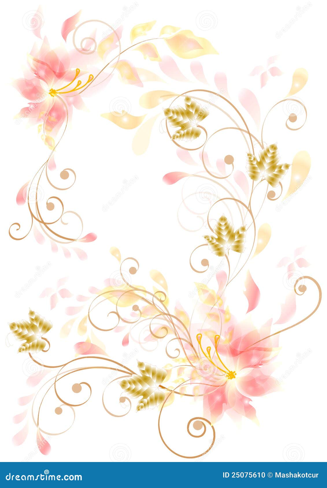Beautiful vector pink card stock vector. Illustration of card - 25075610