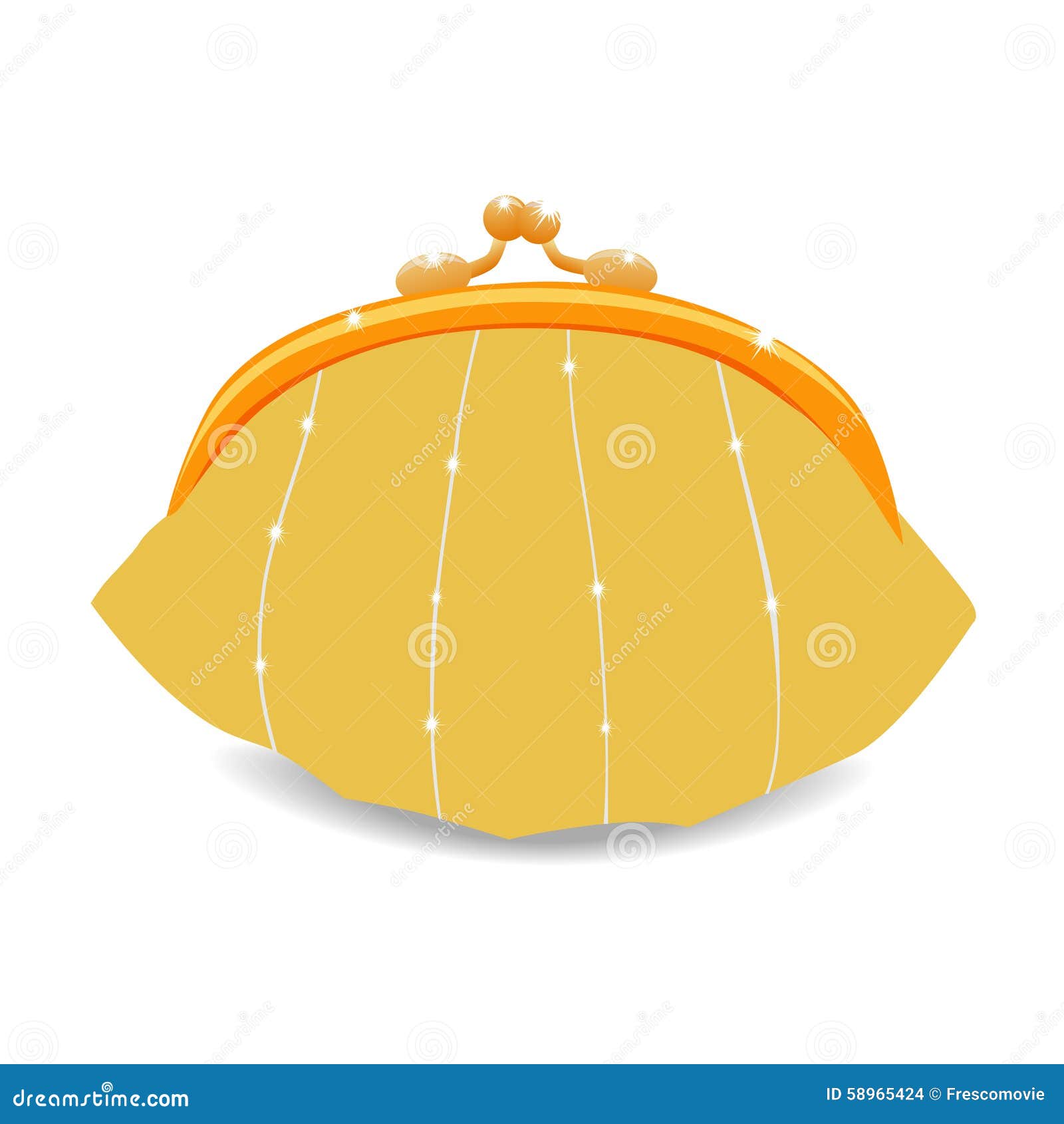 Beautiful vector purse stock vector. Illustration of cool - 58965424