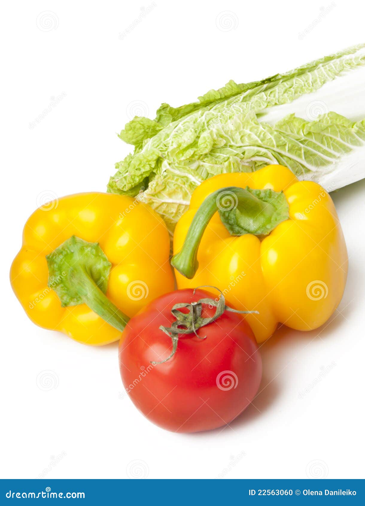 Beautiful Vegetables Isolated on White Stock Photo - Image of ...