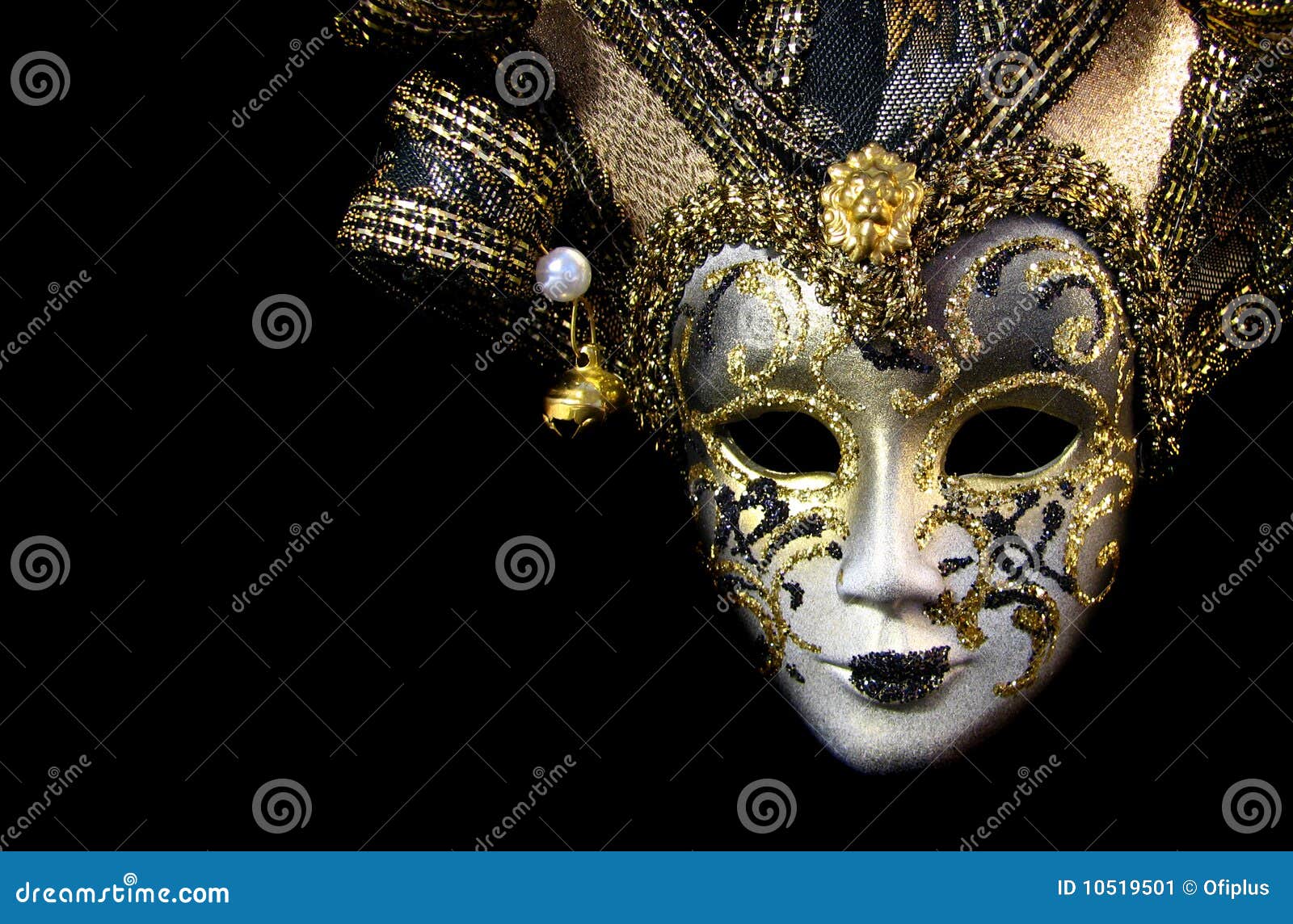 Beautiful Venetian Mask stock image. Image of glamorous - 10519501