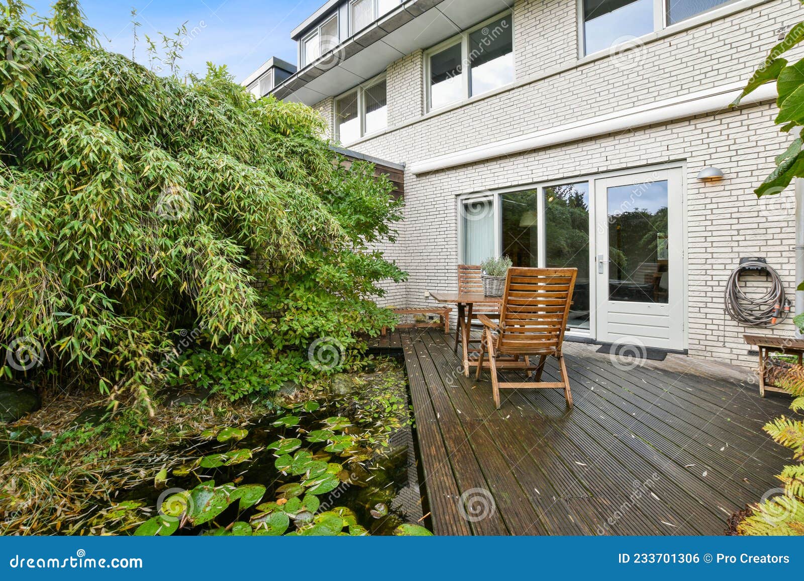 Beautiful veranda design stock photo. Image of building - 233701306