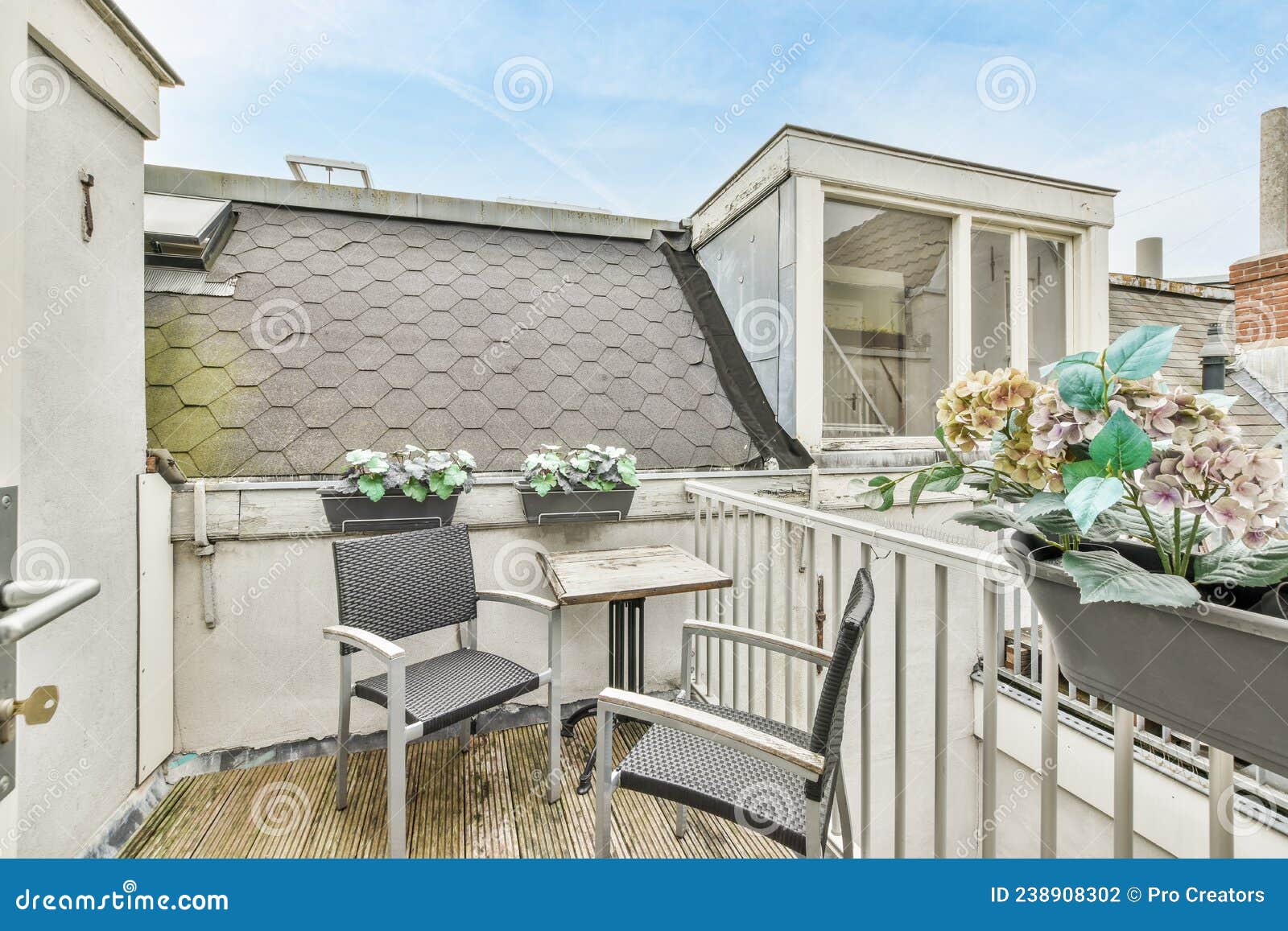 Beautiful veranda design stock photo. Image of empty - 238908302