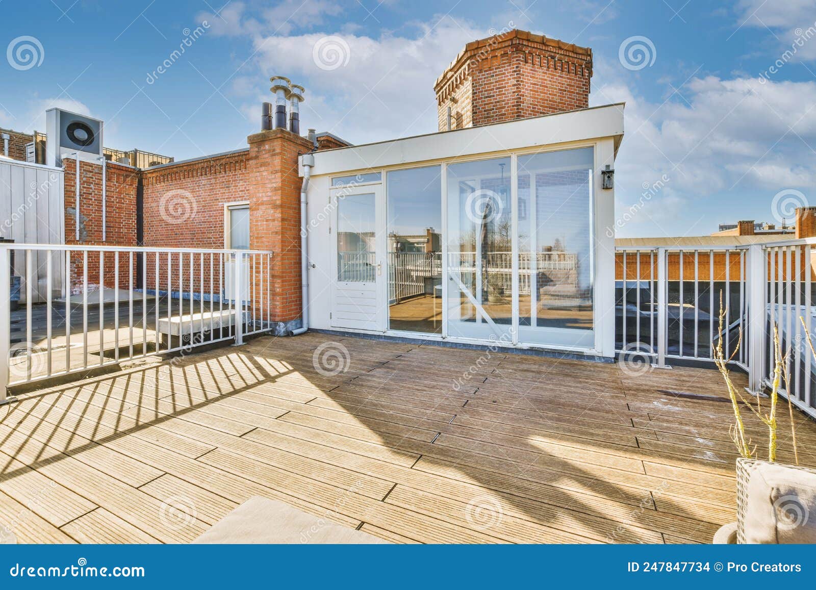 Beautiful veranda design stock photo. Image of style - 247847734