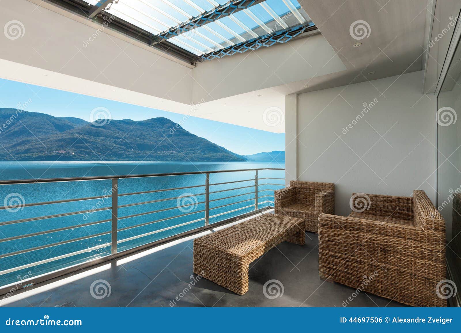 Beautiful Veranda of a Penthouse Stock Photo - Image of exterior ...