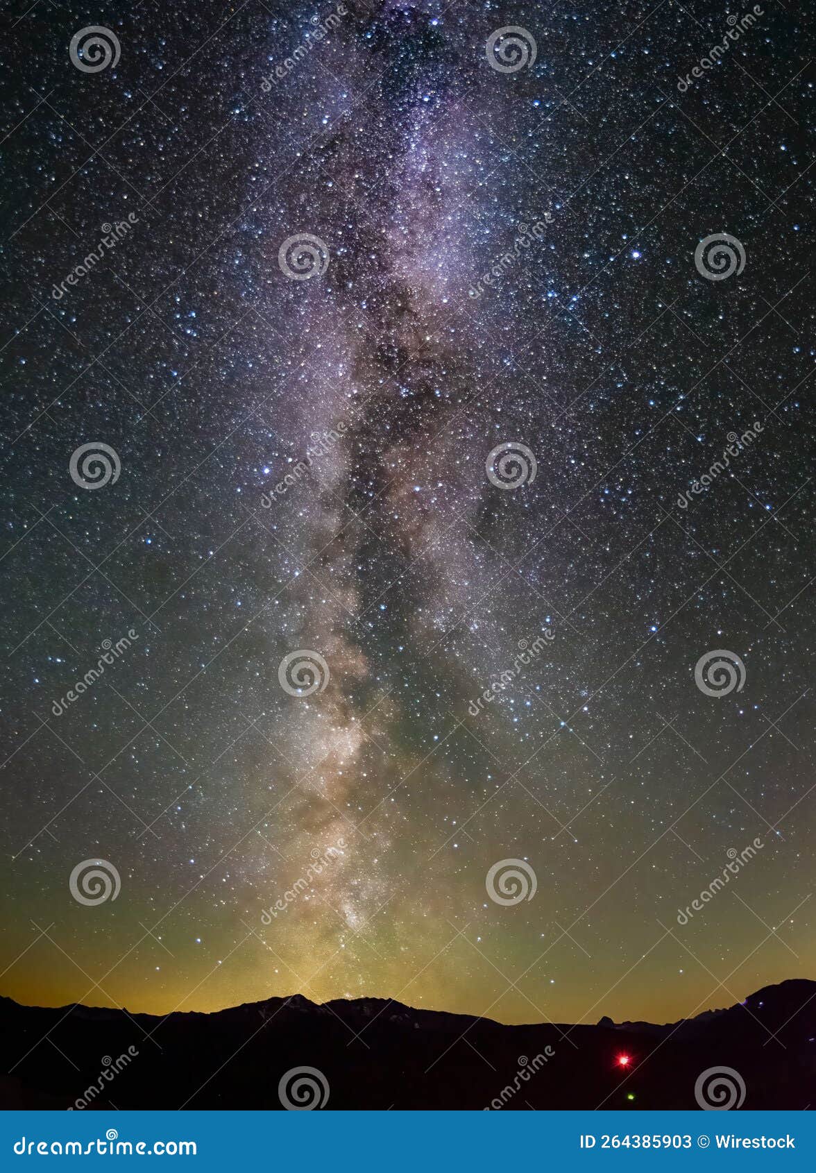 Beautiful Vertical View of a Milky Way- Perfect for Background and ...