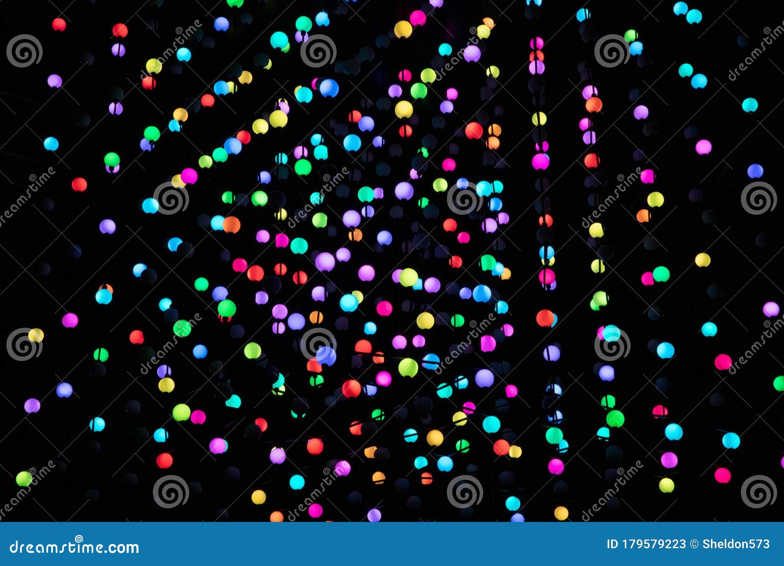 A Beautiful Vibrant Light Display Stock Image - Image of illuminated ...