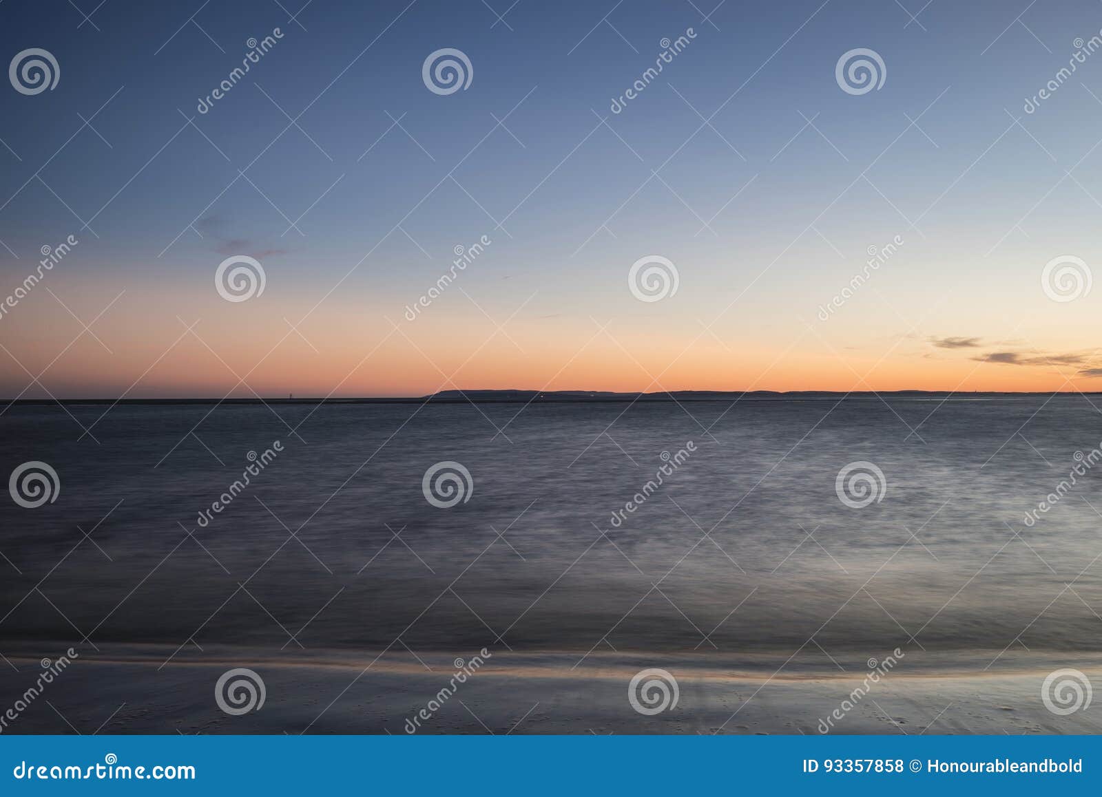 Beautiful Vibrant Spring Sunset Long Exposure Beach Landscape Stock ...