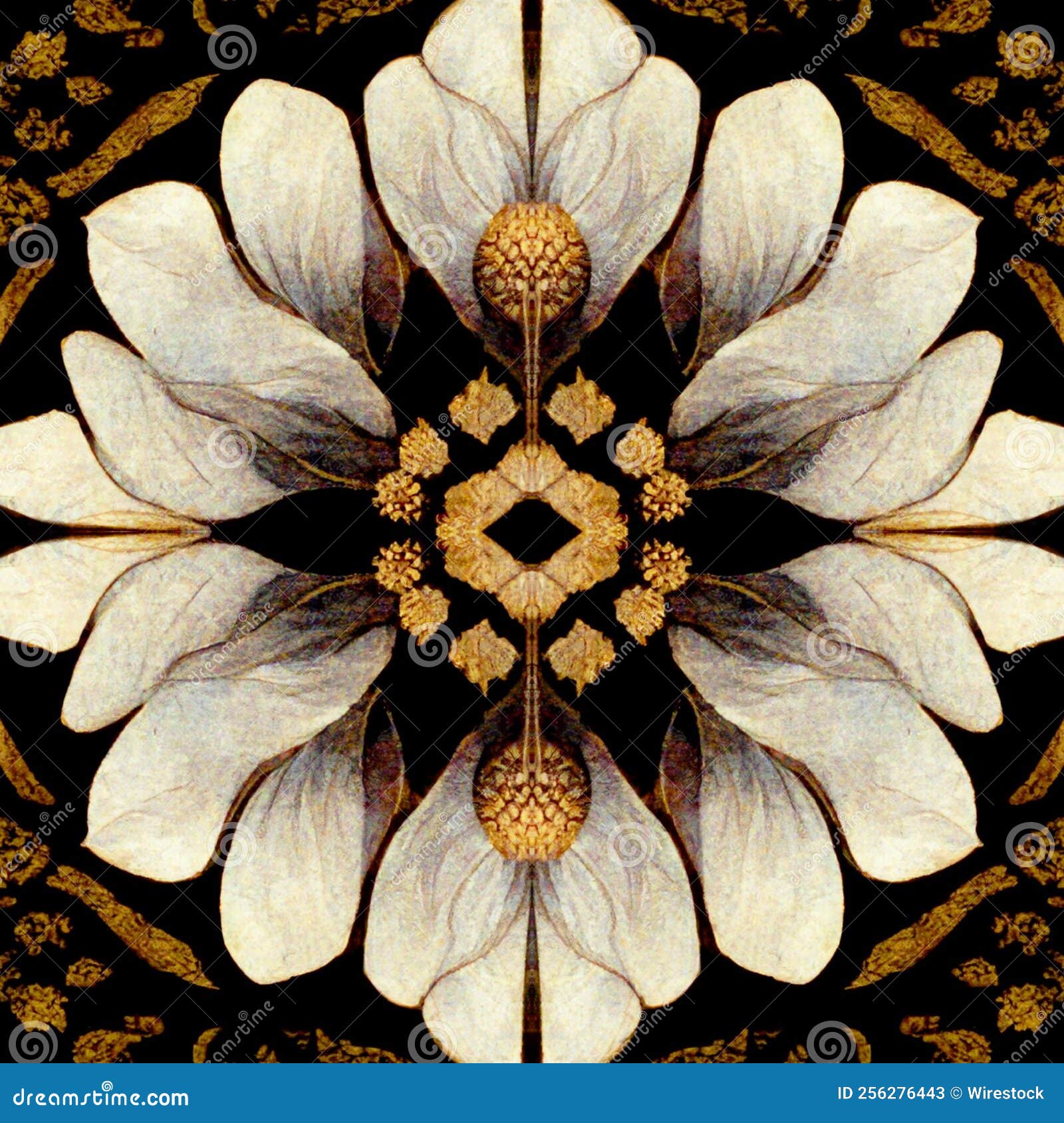 Beautiful Victorian Floral Seamless Pattern Stock Illustration ...