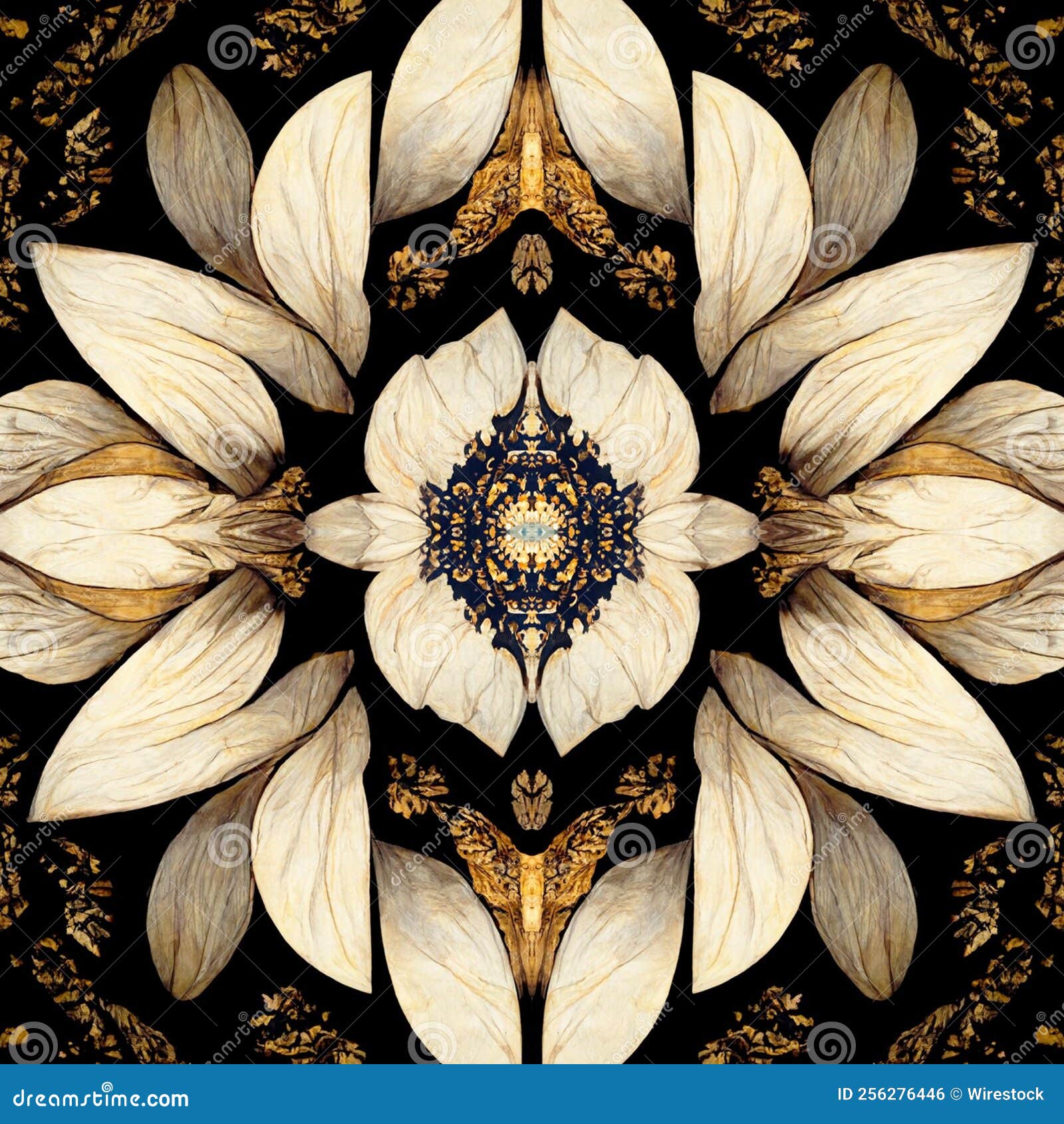 Beautiful Victorian Floral Seamless Pattern Stock Illustration ...