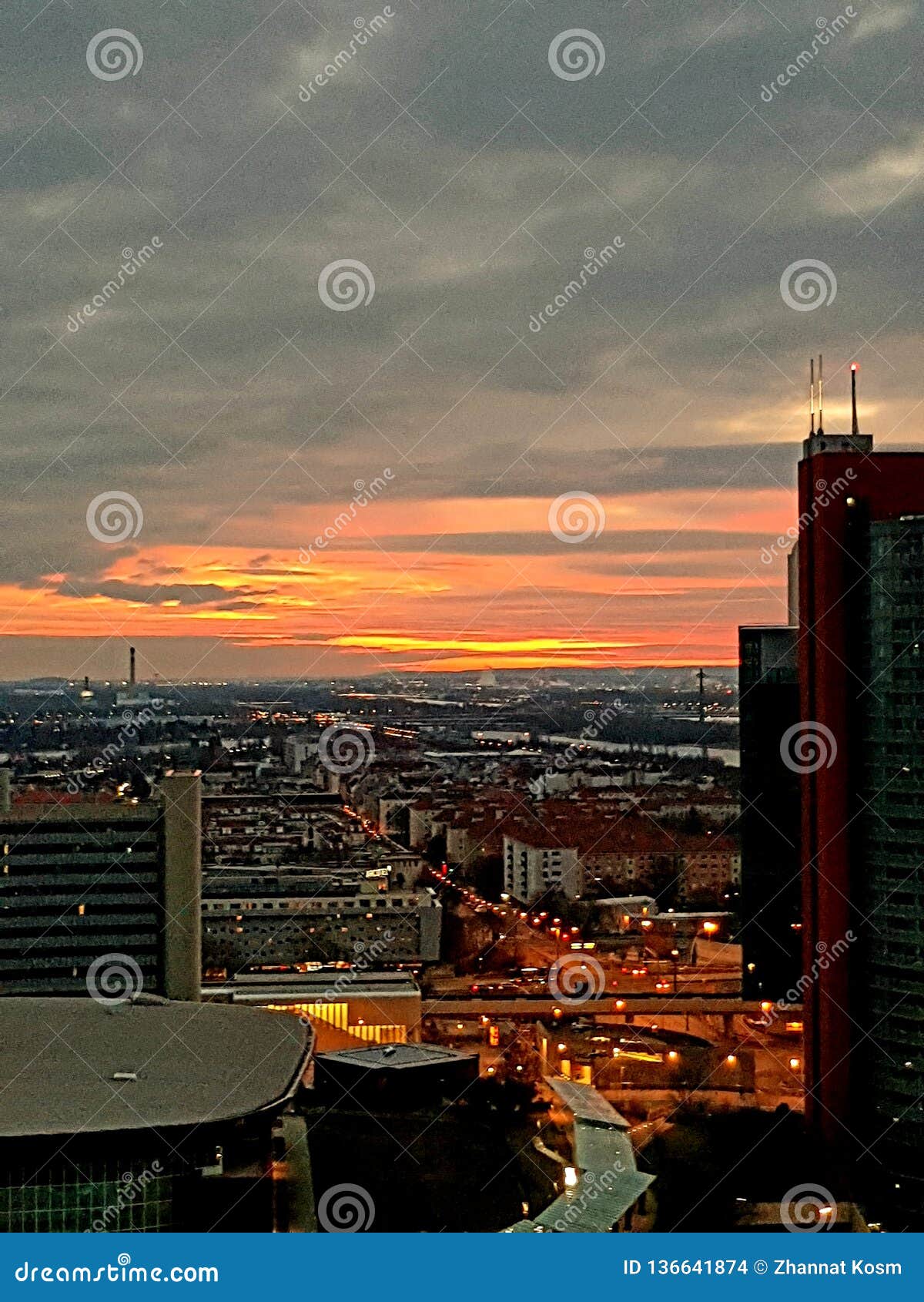 Beautiful Vienna stock photo. Image of sunset, amazing - 136641874