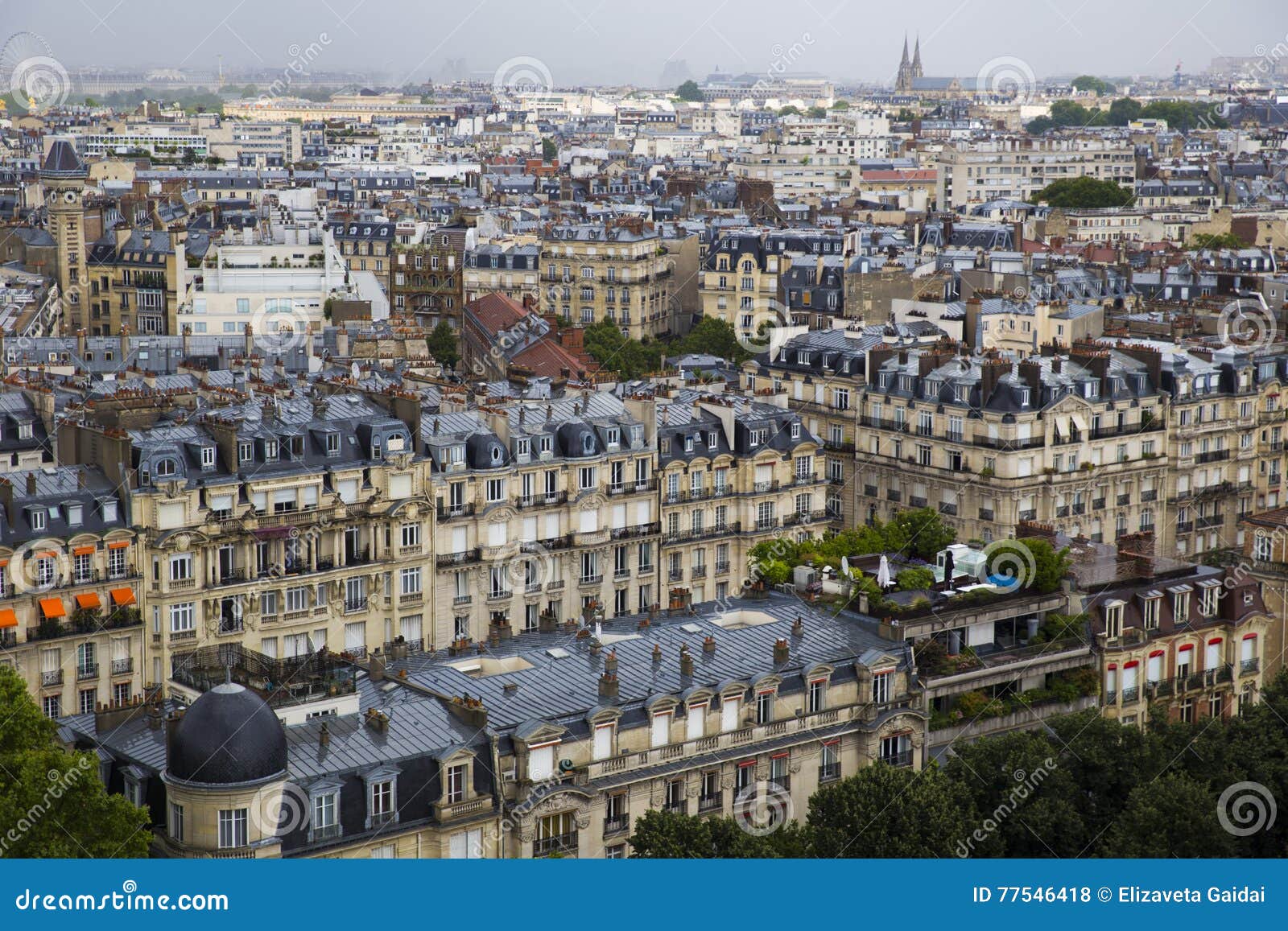 Beautiful View from Above of Paris Stock Photo - Image of beautiful ...