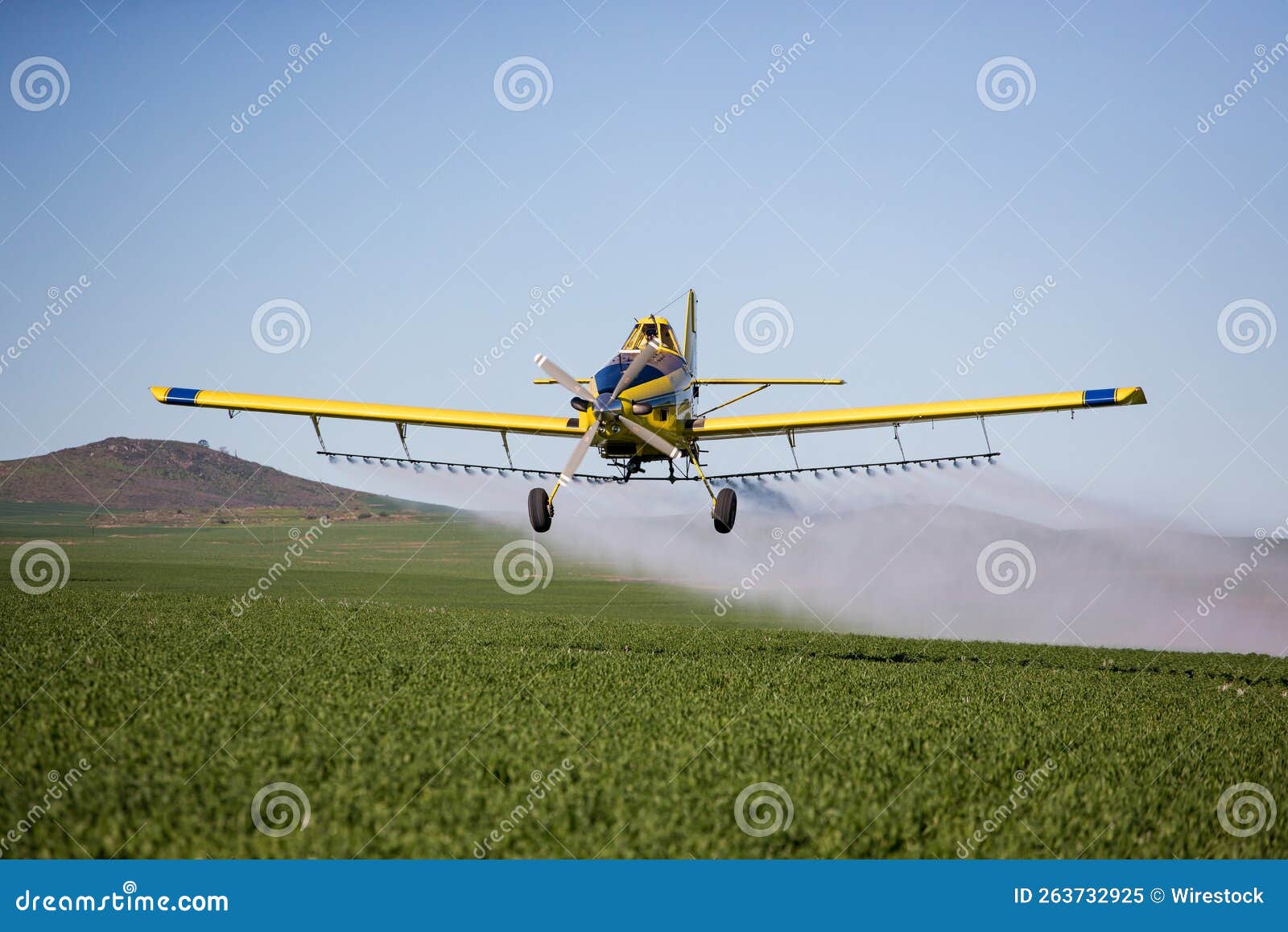 Beautiful View of Agricultural Aviation Stock Image - Image of farm ...