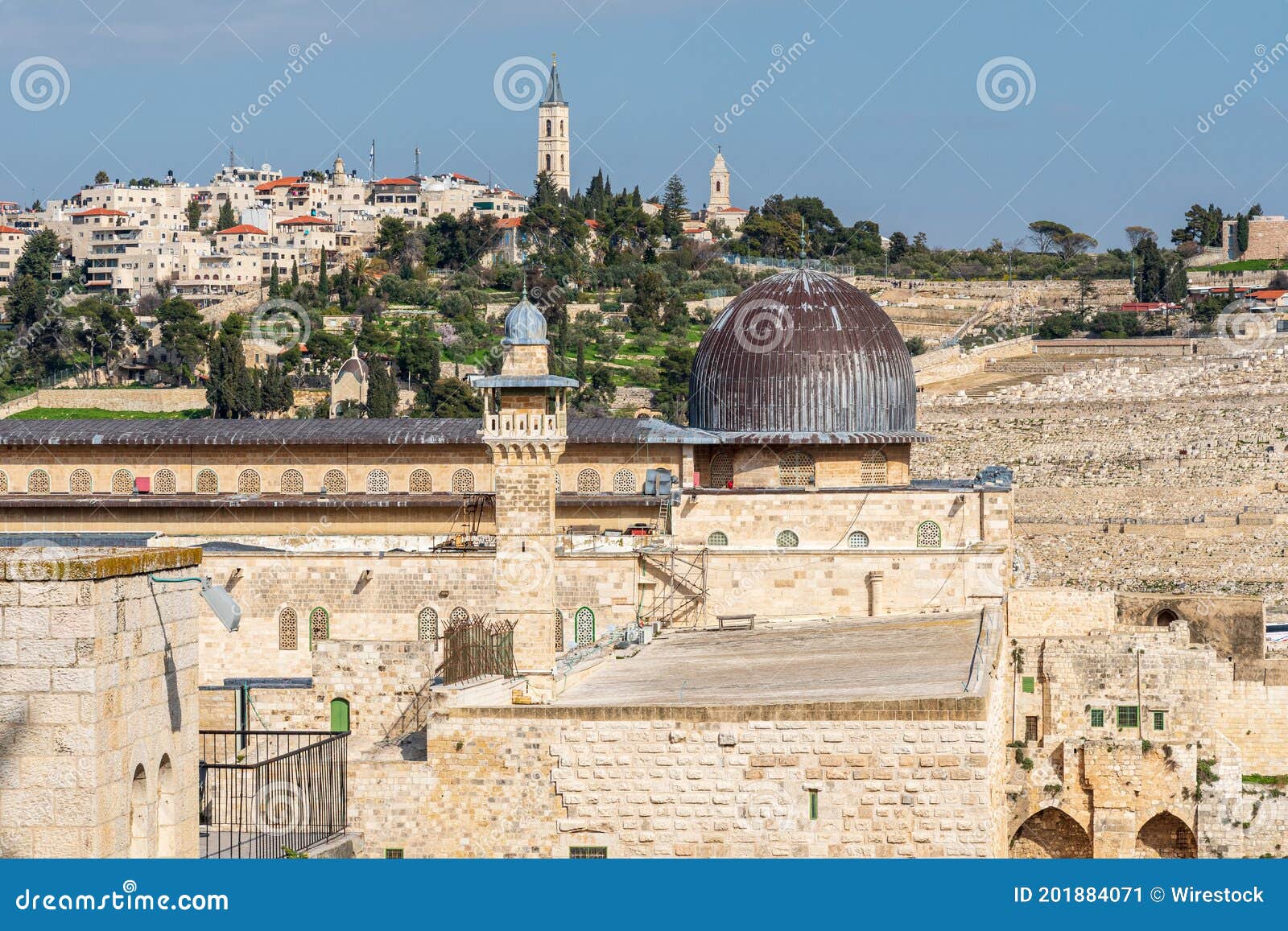 Beautiful View of the Al-Aqsa Mosque in Jerusalem Stock Image - Image ...