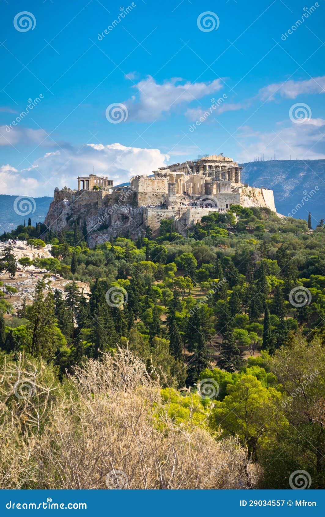 Beautiful View of Ancient Acropolis Stock Image - Image of museum ...