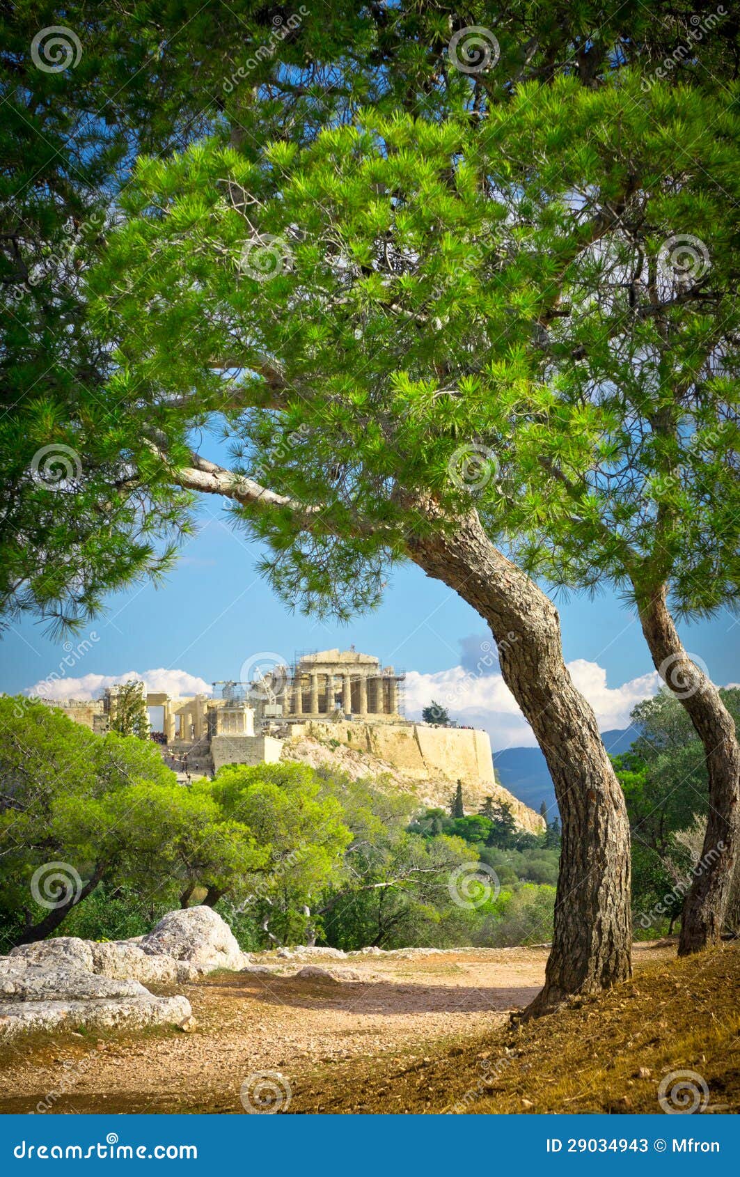 Beautiful View of Ancient Acropolis Stock Image - Image of historic ...