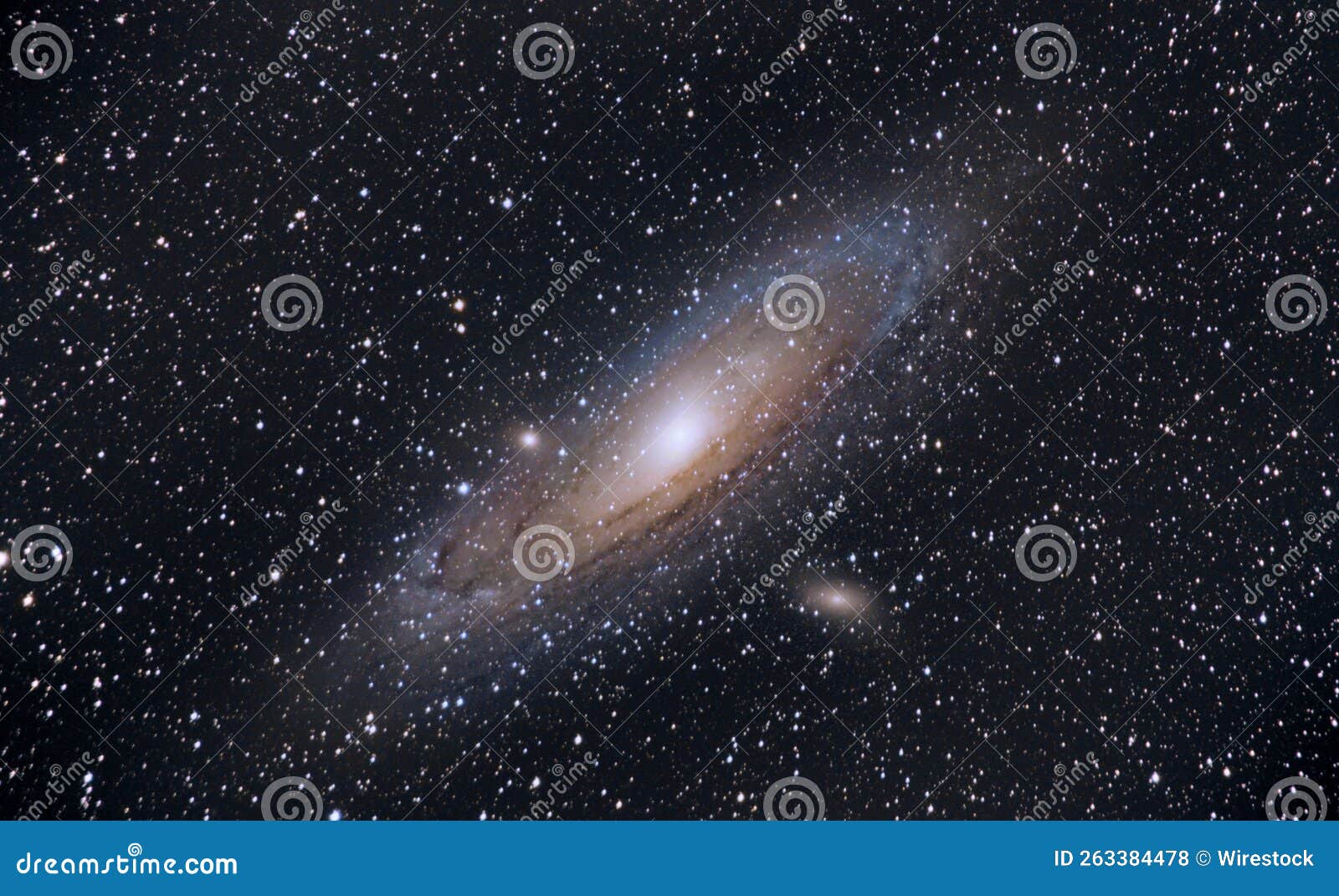 Beautiful View of Andromeda Galaxy Stock Photo - Image of starry ...