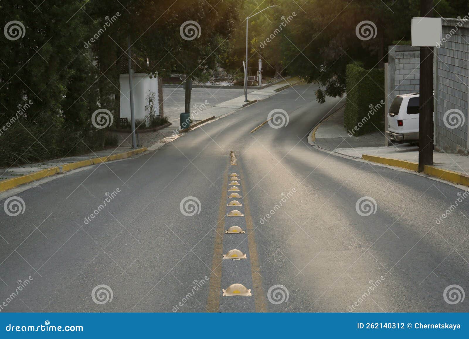 Beautiful View of Asphalt Road in City Stock Photo - Image of route ...