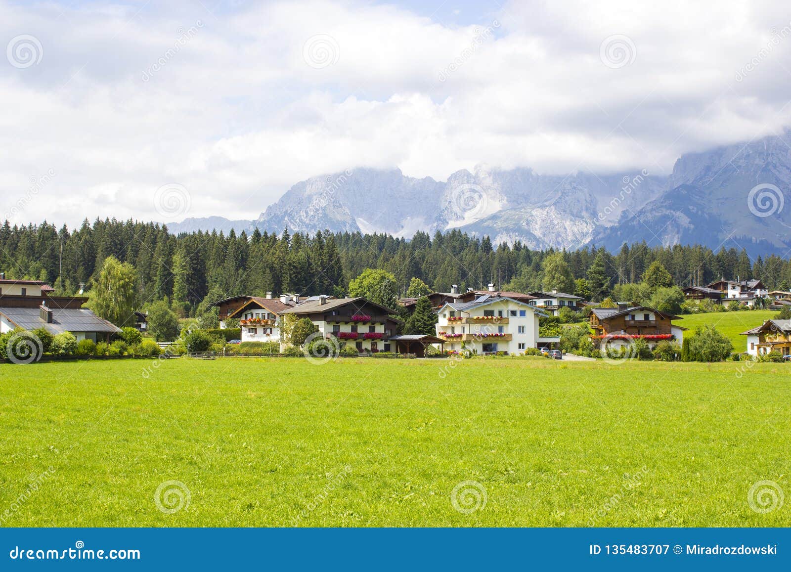 A Beautiful View of the Austrian Alps, Austria Stock Image - Image of ...