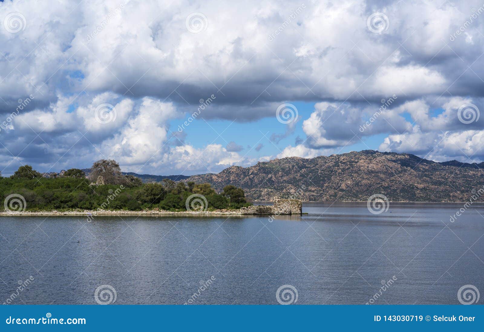 The Beautiful View of Bafa Lake, Turkey Stock Image - Image of ...