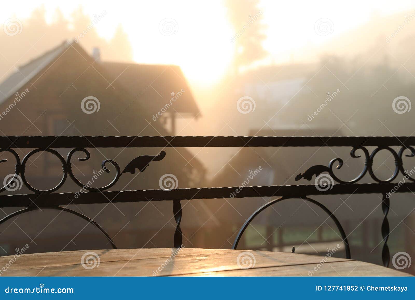 Beautiful View from Balcony Stock Photo - Image of country, porch ...