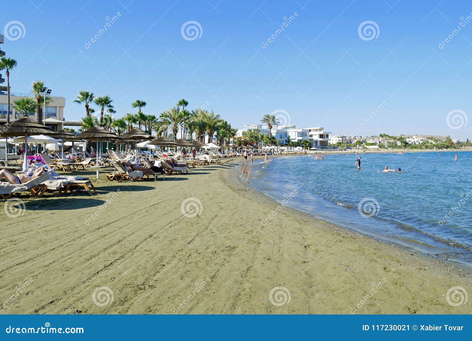 Beautiful View of Beach of Larnaca, Cyprus. Editorial Photo - Image of ...