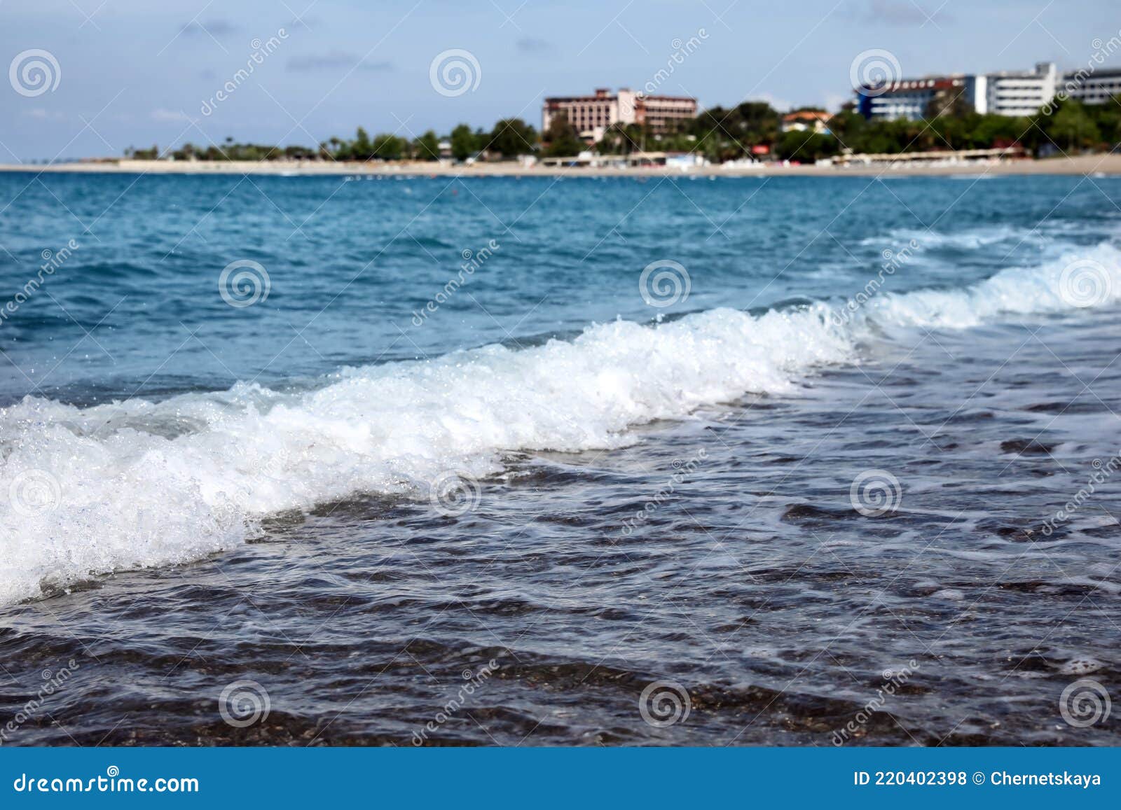 Beautiful View of Beach on Nice Summer Day Stock Photo - Image of city ...