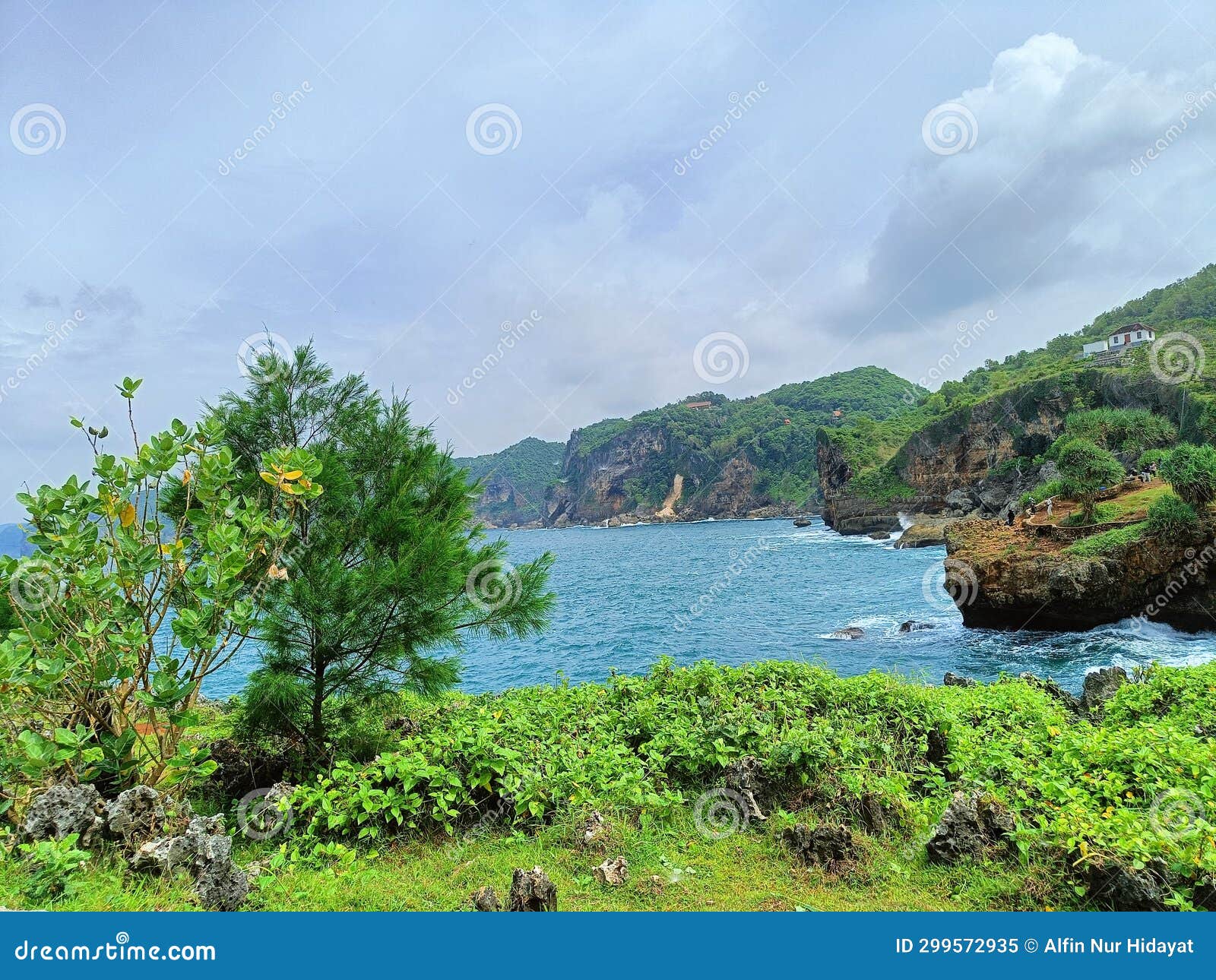 Beautiful View Beach and Sea in Indonesia East Java Stock Image - Image ...