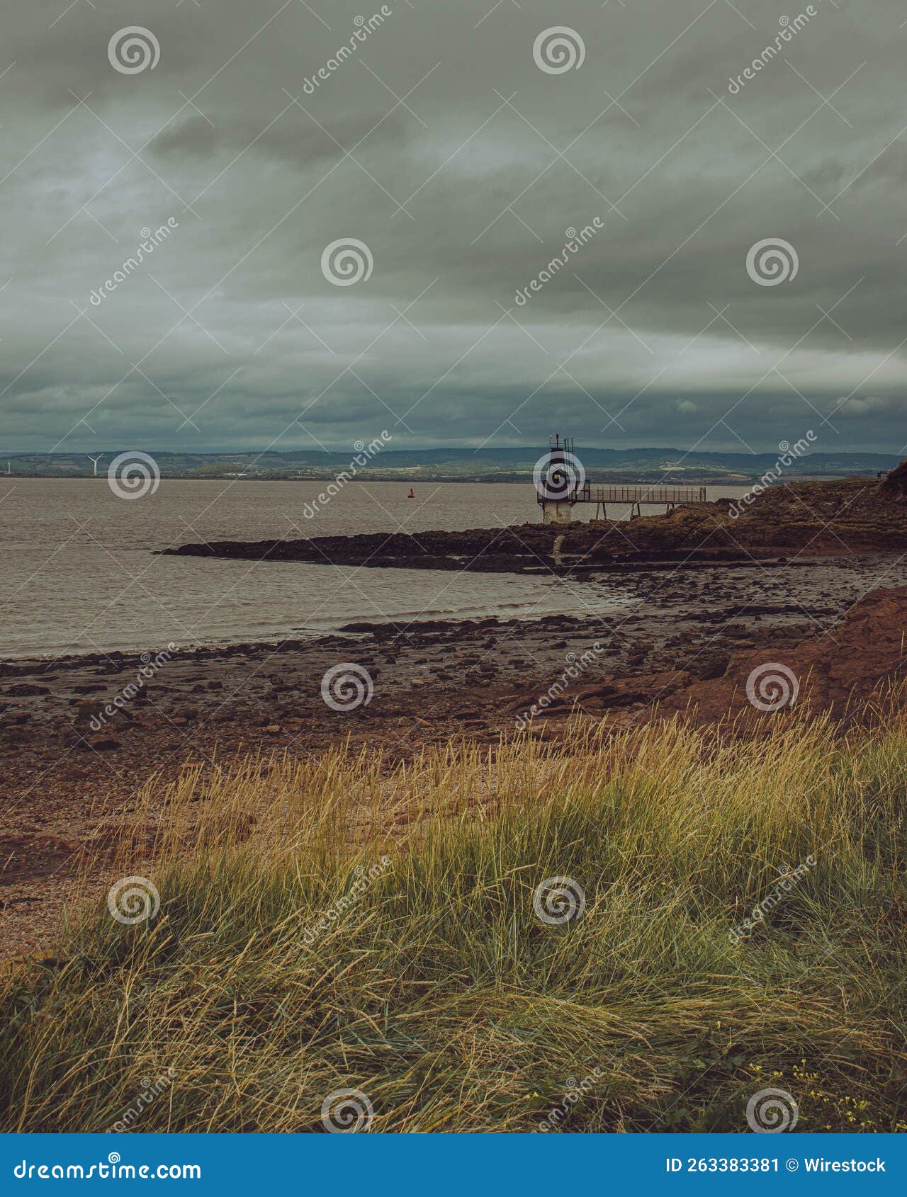 Beautiful View of Beacon in Portishead in UK Stock Image - Image of ...
