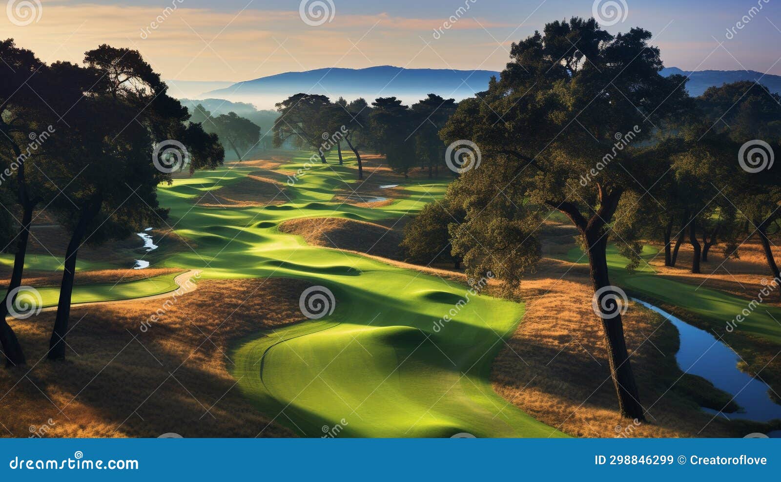 Beautiful View of Big Trees and the Ground Stock Illustration ...