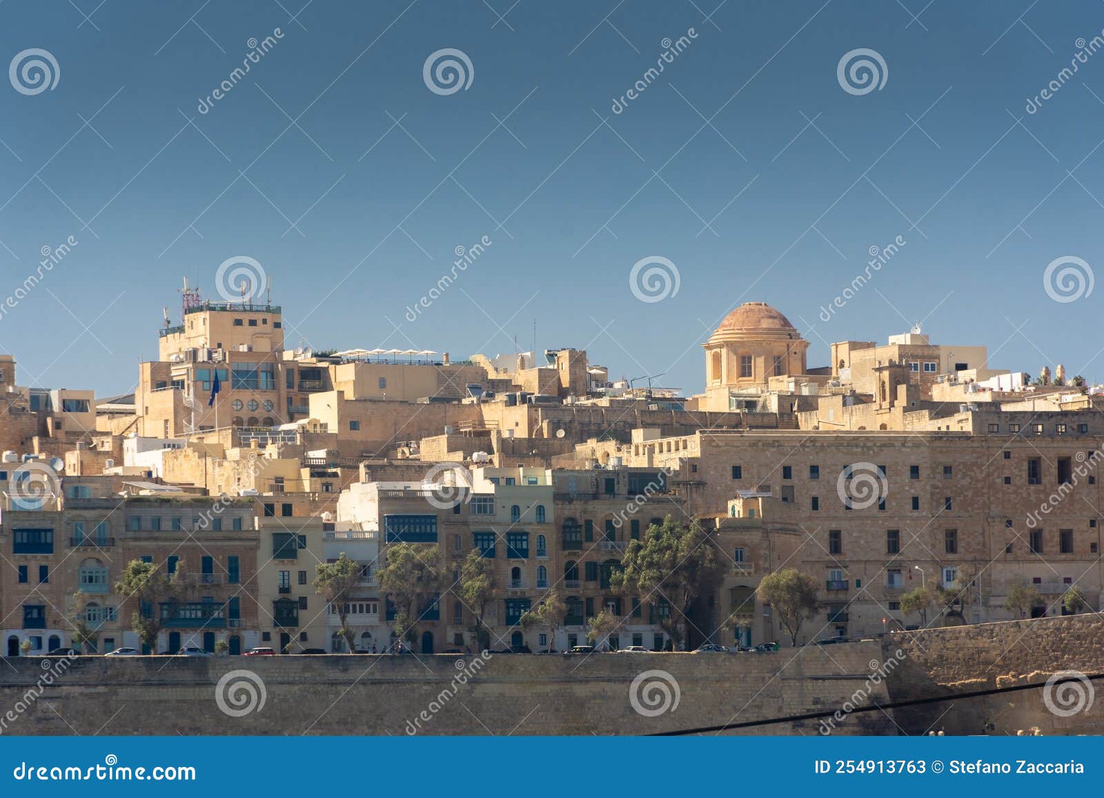 Beautiful View of Birgu Old Town in Malta Stock Image - Image of grand ...