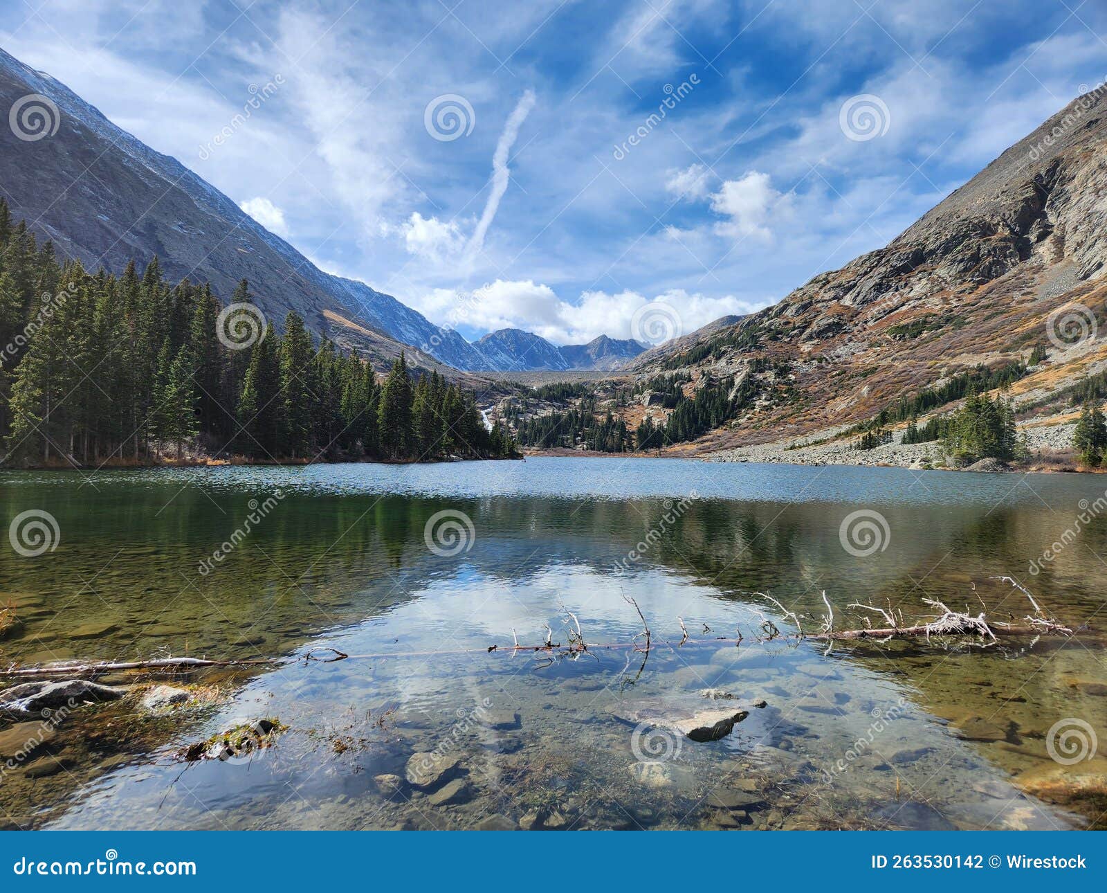 Beautiful View of the Blue Lakes of Colorado. Stock Photo - Image of ...