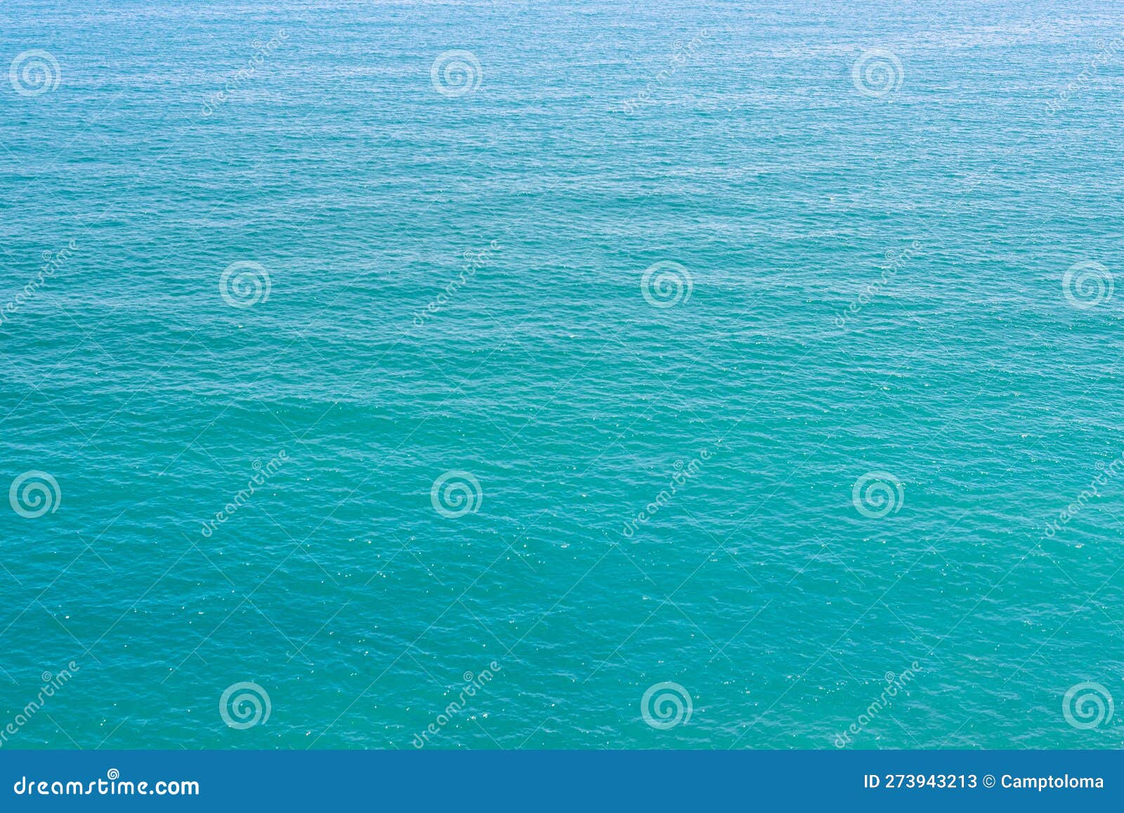 Beautiful View of Blue Aquamarine Sea Slight Wave of Water Stock Image ...