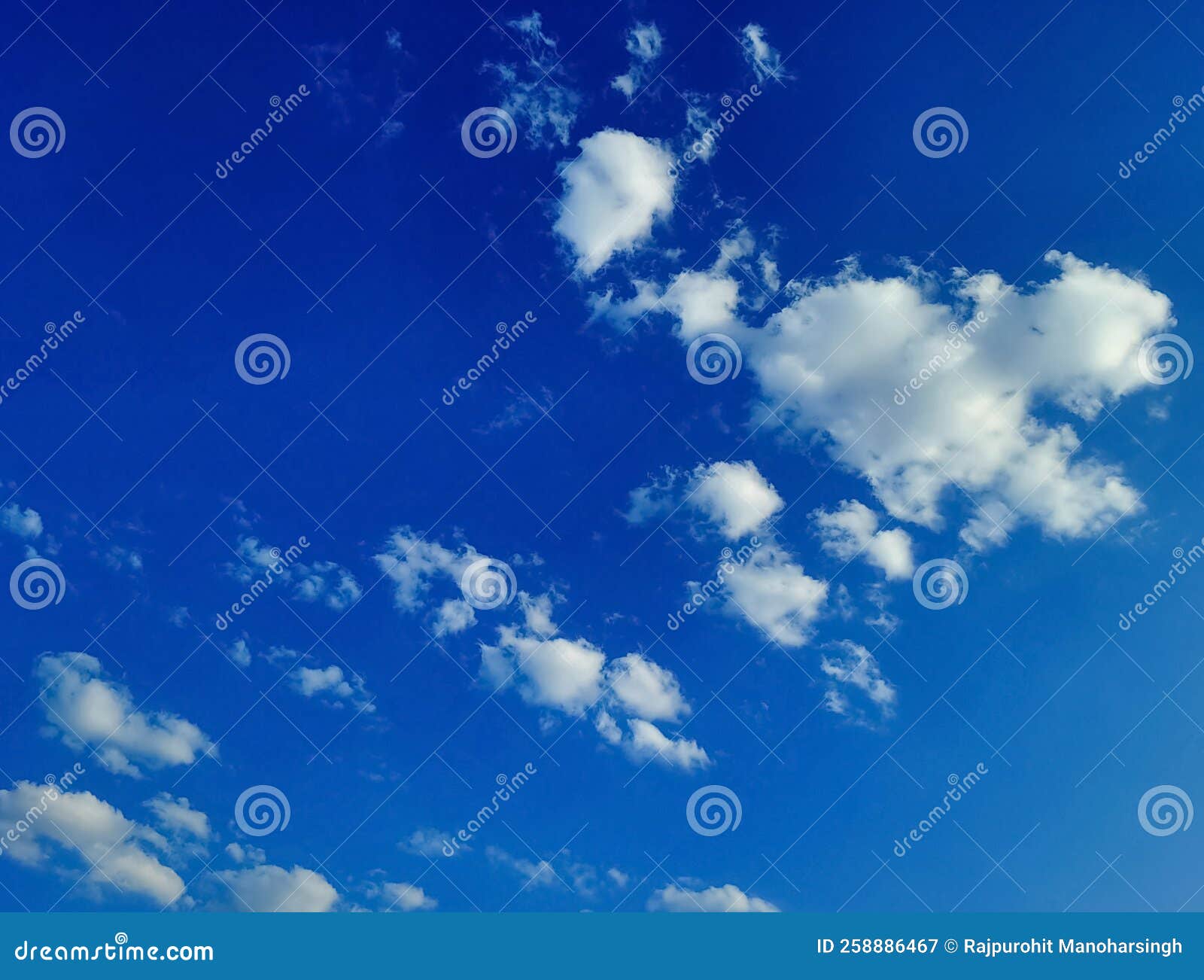 Beautiful View of Blue Sky with Cloud Stock Image - Image of reflection ...