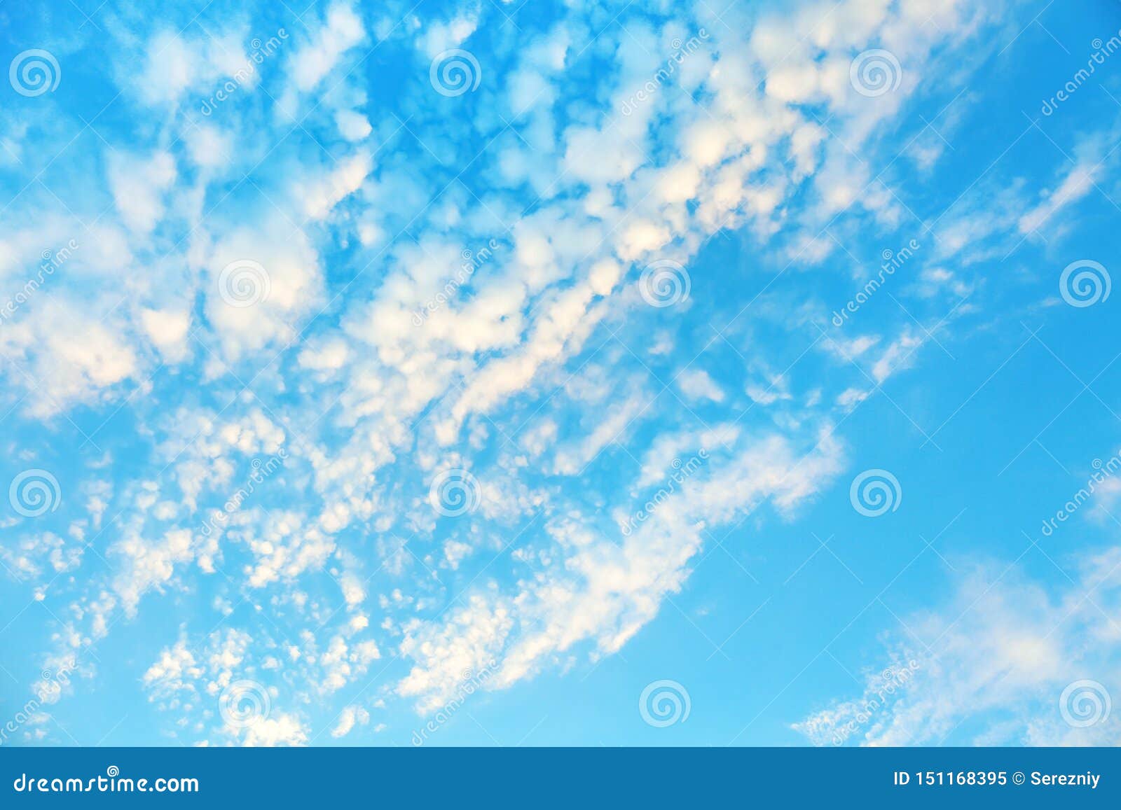 Beautiful View of Blue Sky with Clouds Stock Image - Image of freedom ...