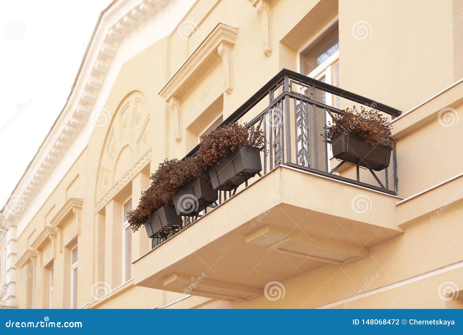 Beautiful View of Building with Balcony Stock Photo - Image of amazing ...