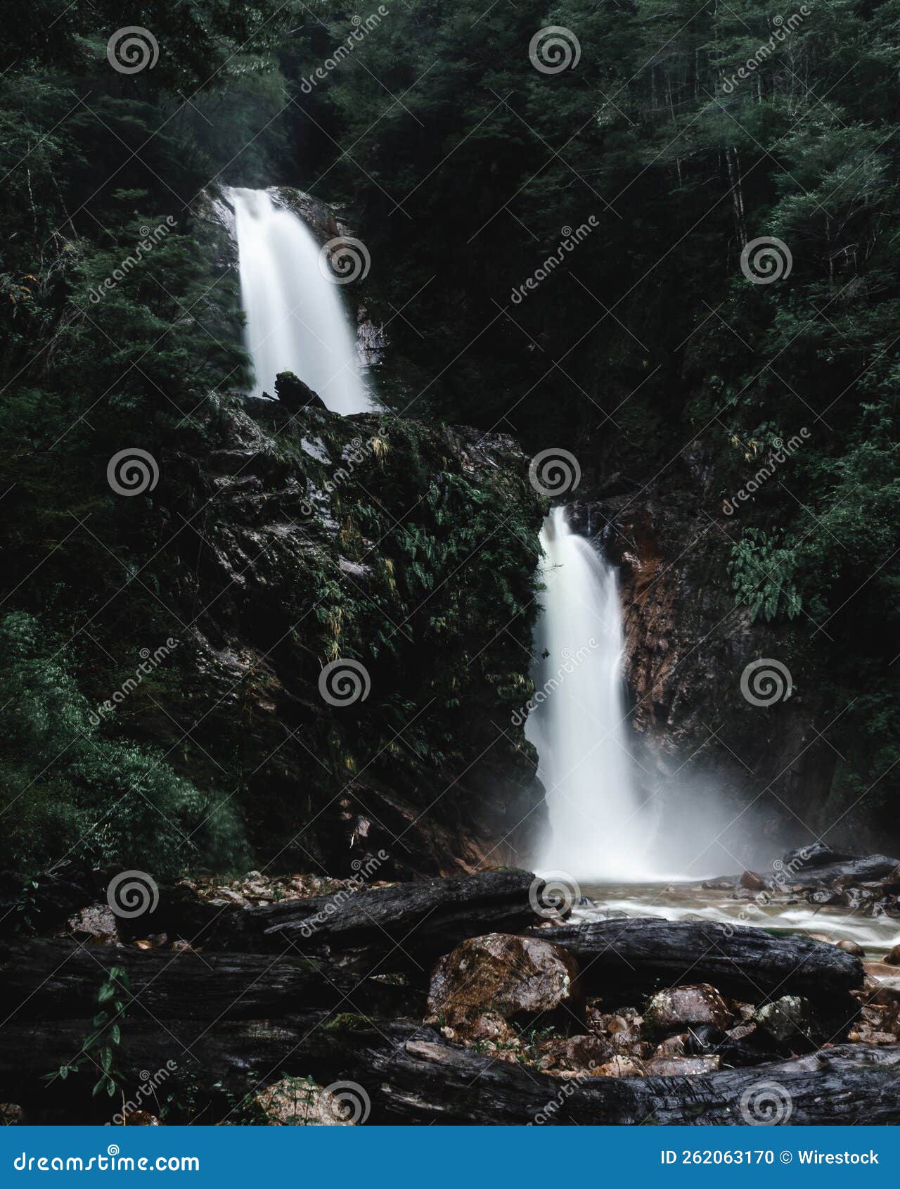 Beautiful View of a Cascade in Nature Stock Photo - Image of outdoors ...