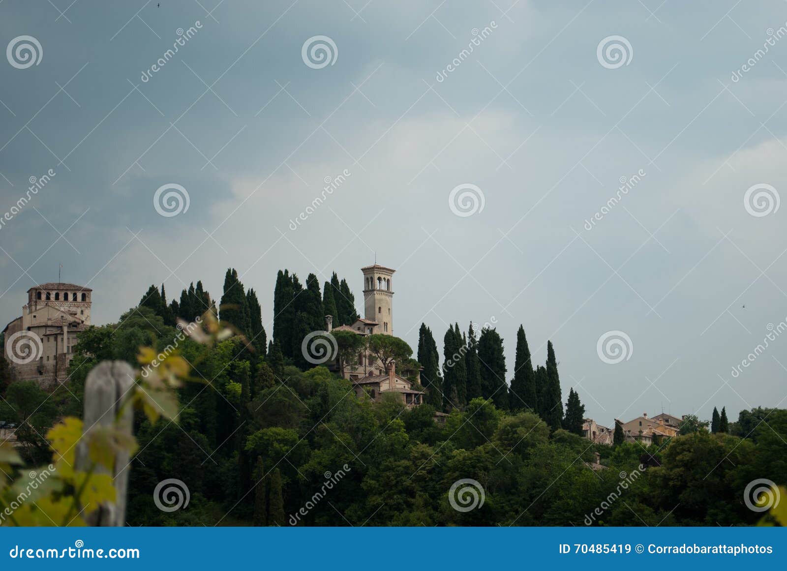 Beautiful View of the Castle of Asolo in Treviso Stock Image - Image of ...
