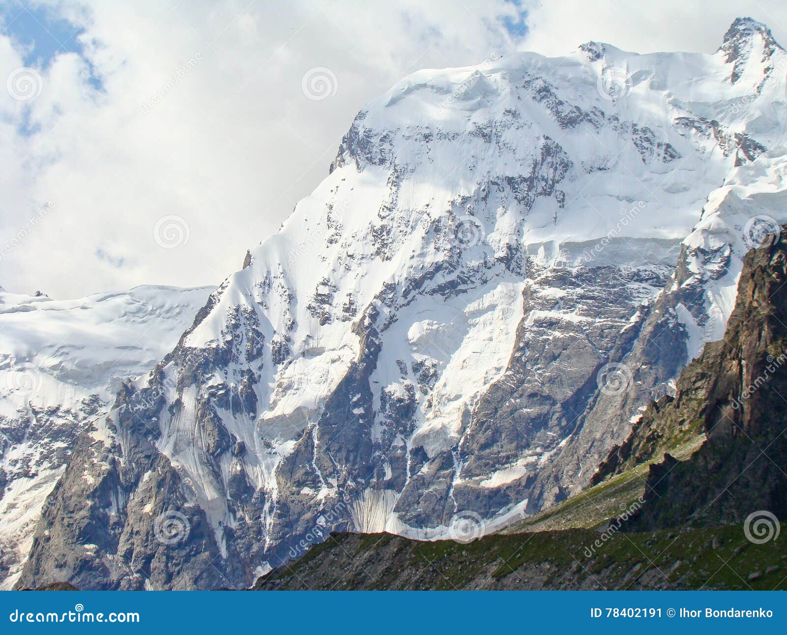 Beautiful View in Caucasian Mountains Stock Image - Image of peak ...