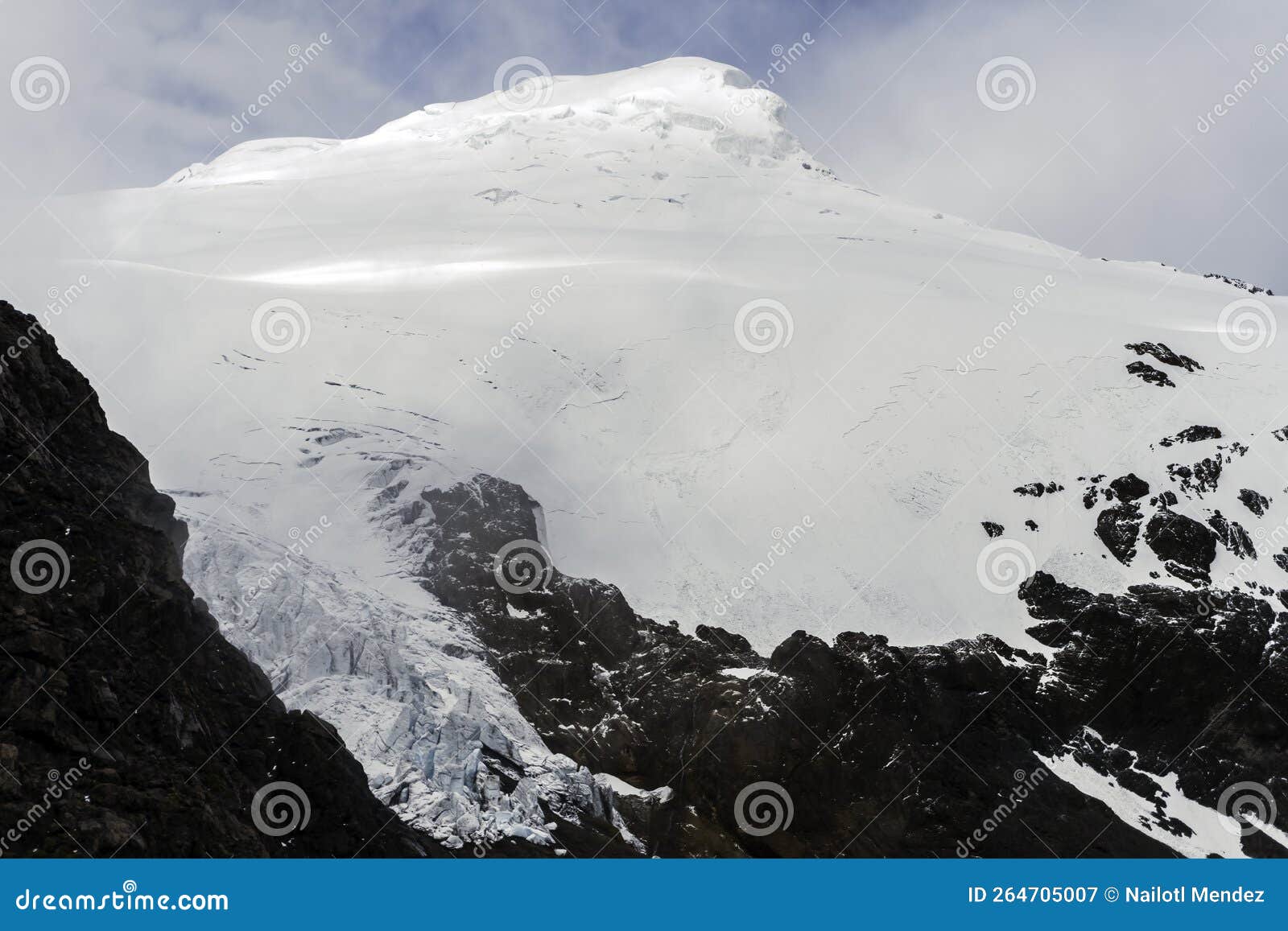 Beautiful View of Cayambe Volcano in Ecuador Stock Image - Image of ...