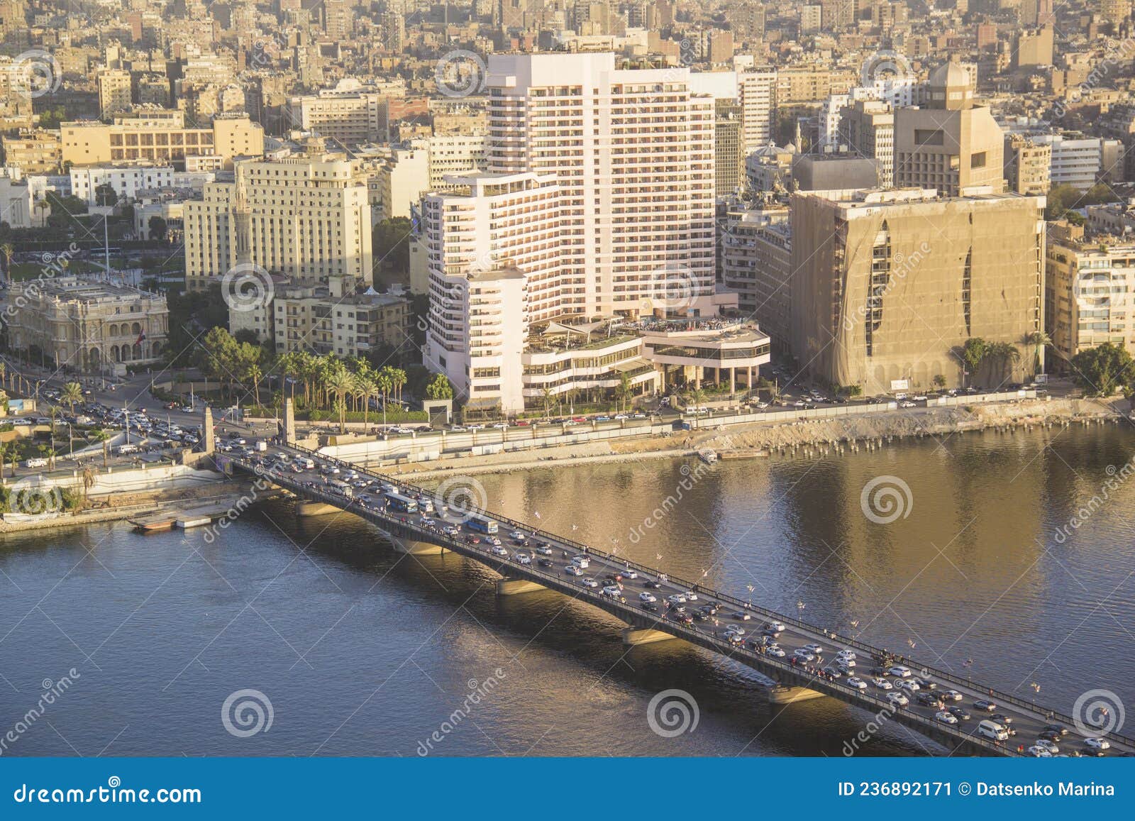 Beautiful View of the Center of Cairo from the Cairo Tower in Cairo ...